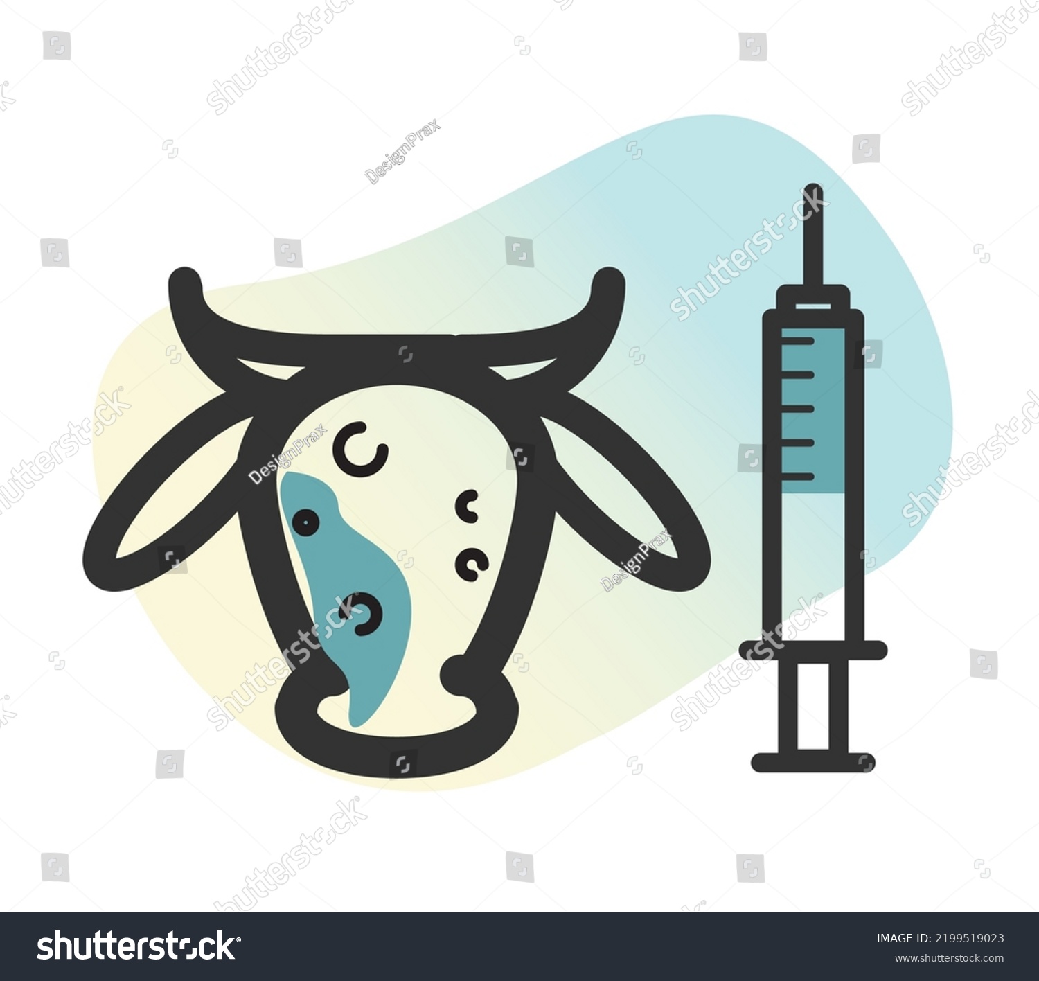Cow Lumpy Skin Disease Vaccination Icon Stock Vector (Royalty Free ... Cow Lumpy Skin Disease Vaccination Icon Stock Vector (Royalty Free ...