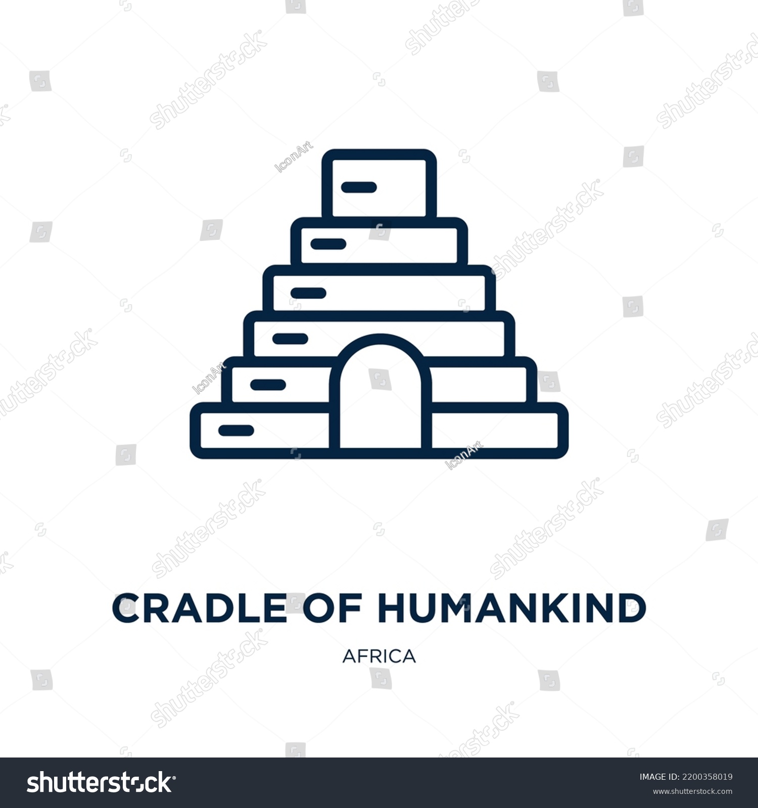 Cradle Humankind Icon Africa Collection Thin Stock Vector (Royalty Free ... Cradle Humankind Icon Africa Collection Thin Stock Vector (Royalty Free ...