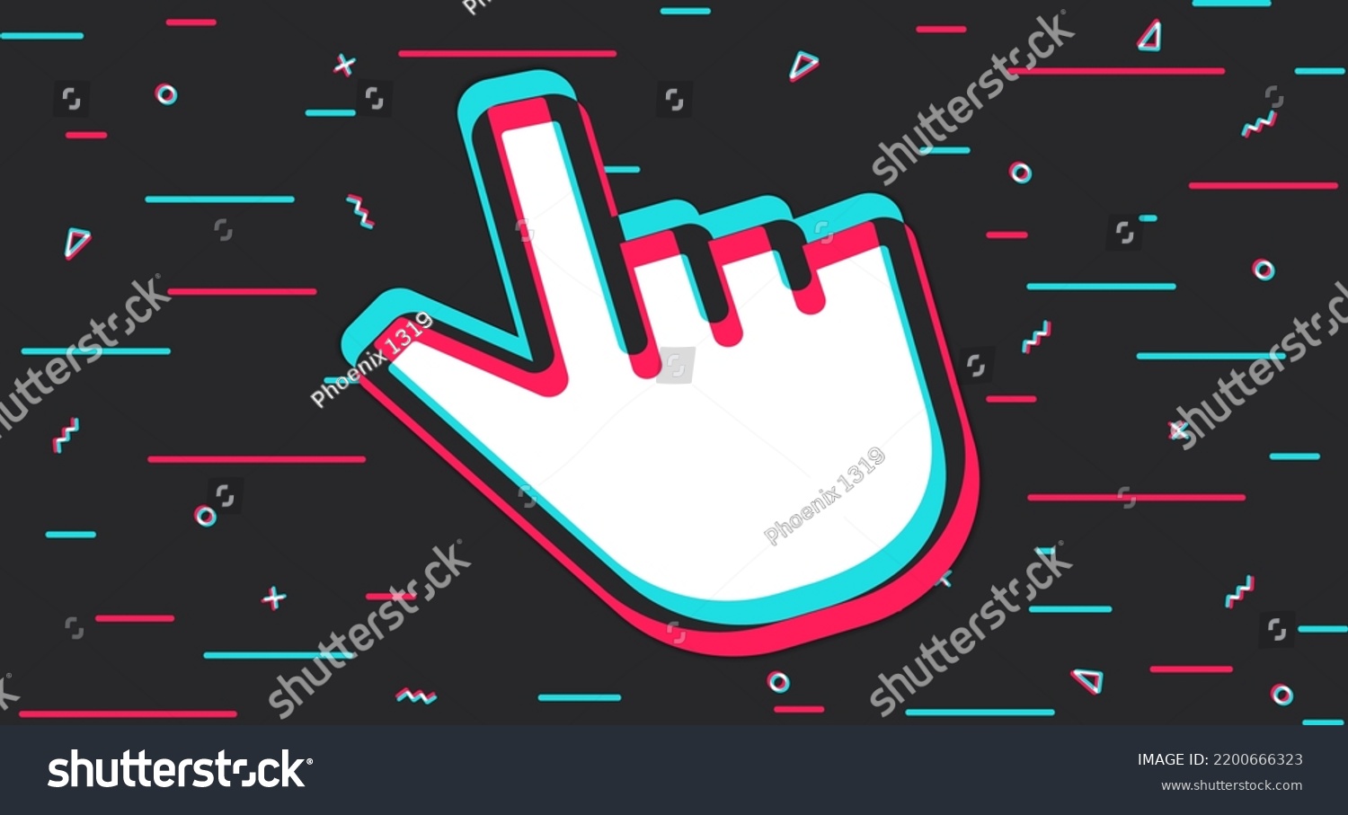Mouse Click Pointer Cursor Dark Background Stock Vector (Royalty Free ... Mouse Click Pointer Cursor Dark Background Stock Vector (Royalty Free ...