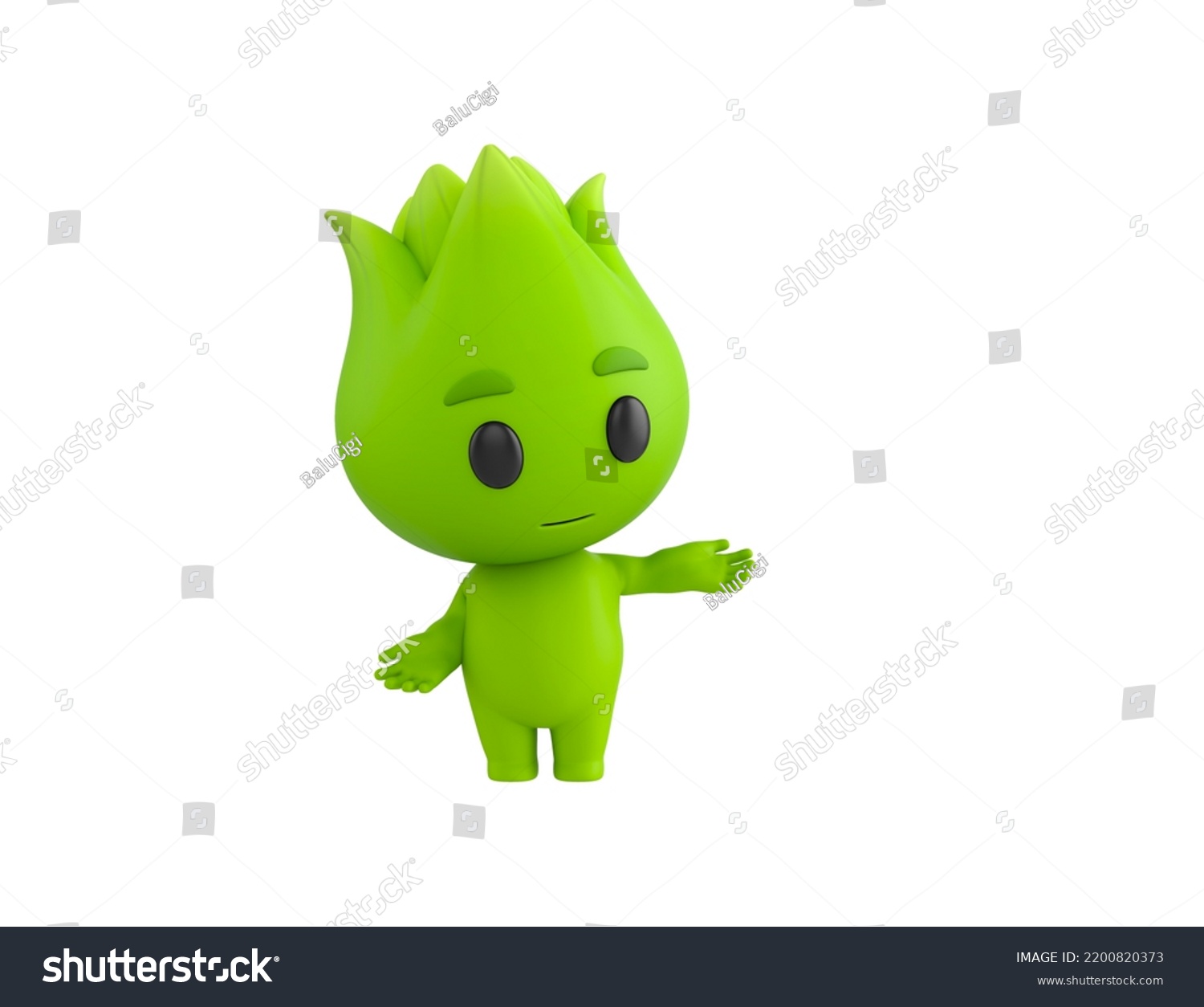 Nature Mascot Character Choosing Between Two Stock Illustration ... Nature Mascot Character Choosing Between Two Stock Illustration ...