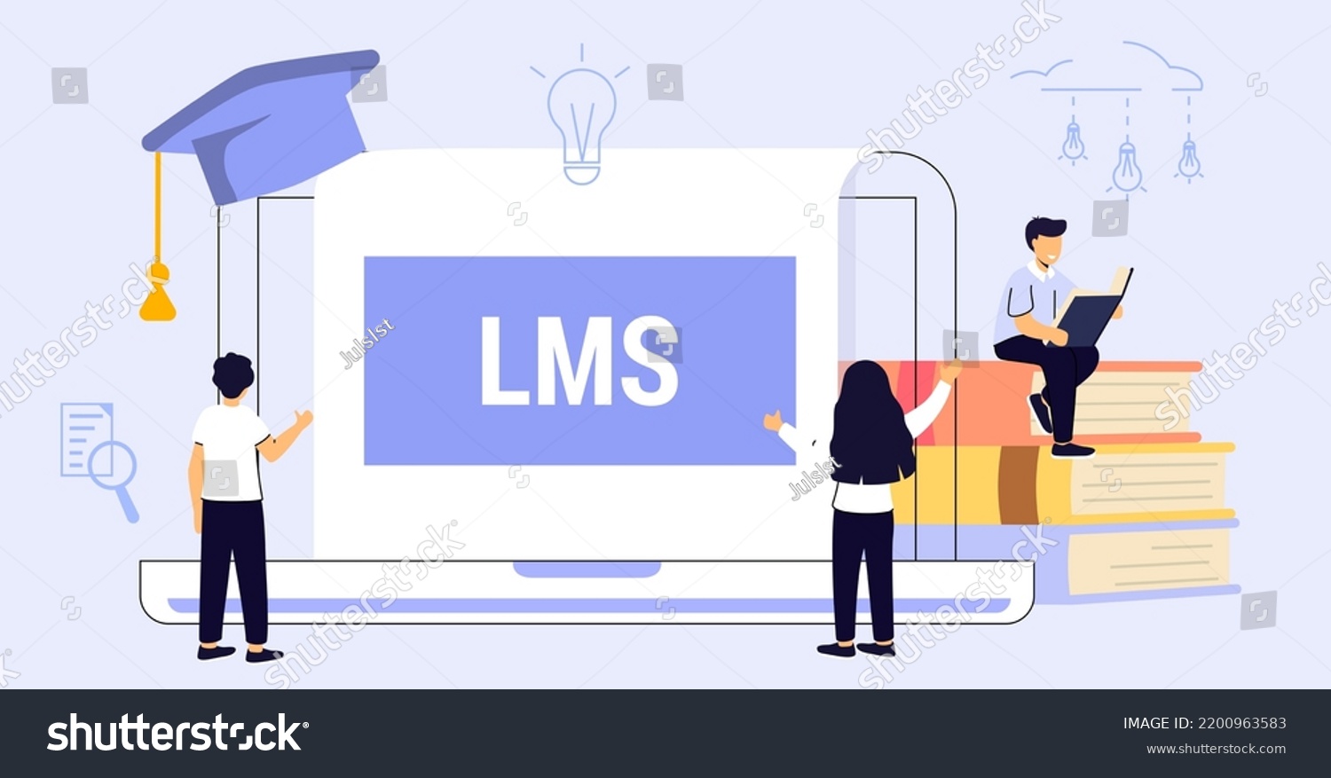 Lms Learning Management System Software Application Stock Vector ... Lms Learning Management System Software Application Stock Vector ...