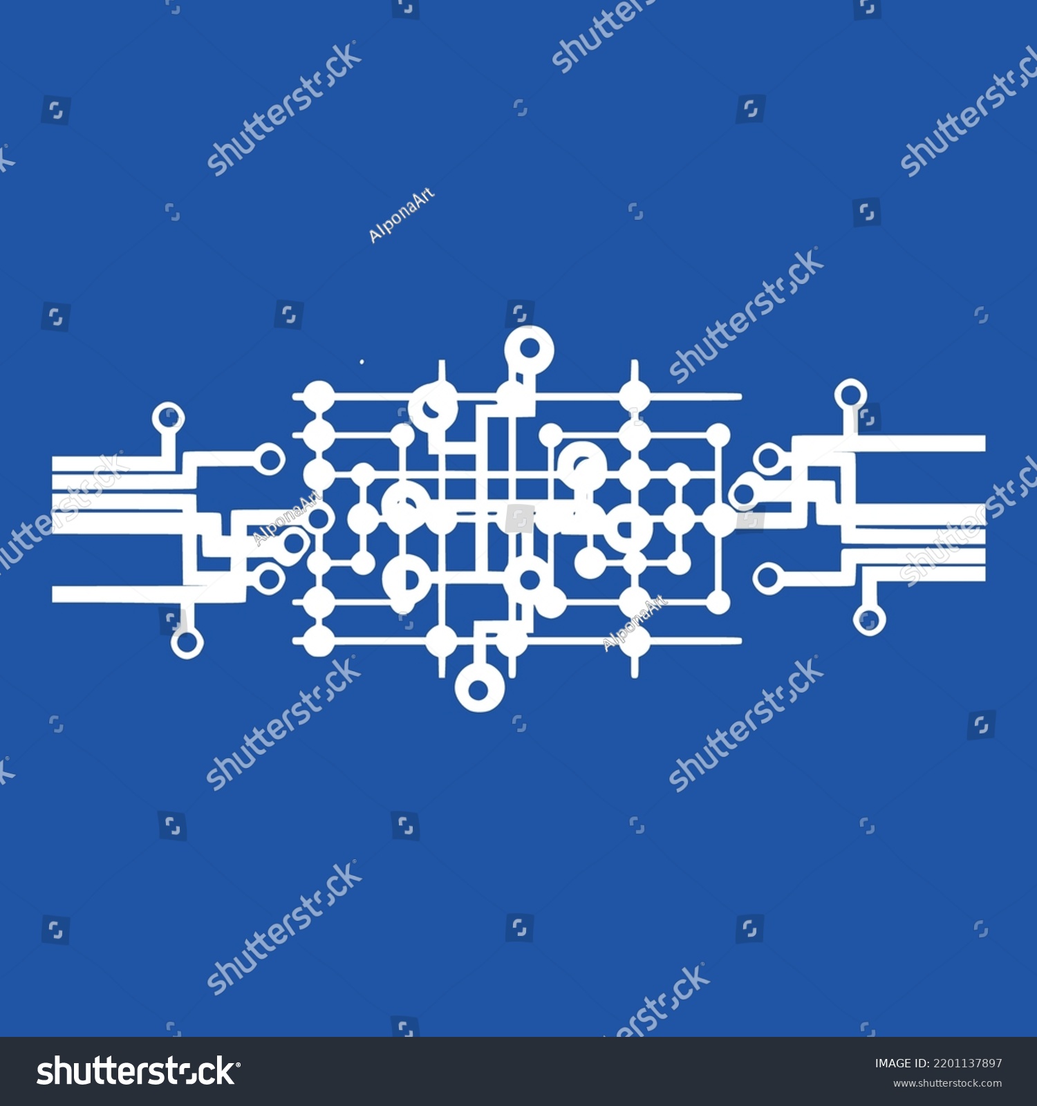 Center Line Control Map Trace Computer Stock Vector (Royalty Free ...