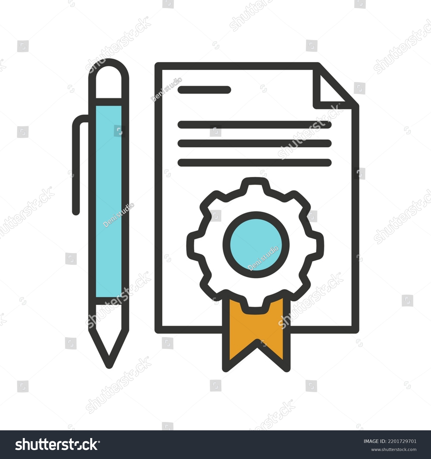 Flat Certificate Icon Vector Illustration Stock Vector (Royalty Free ... Flat Certificate Icon Vector Illustration Stock Vector (Royalty Free ...