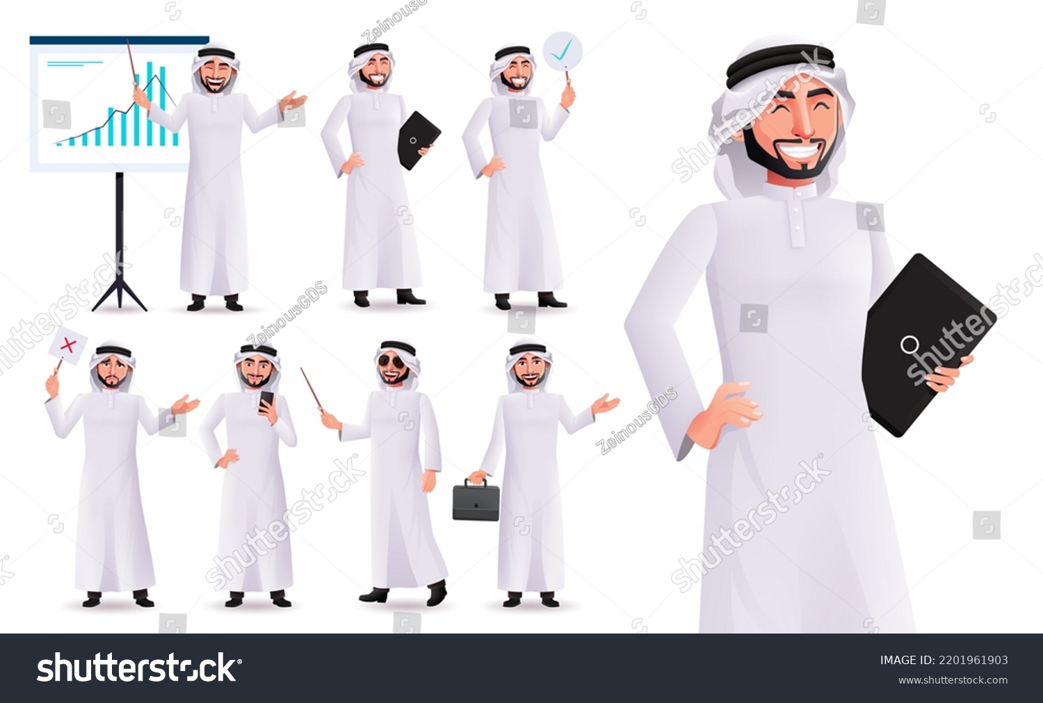 Arab Business Man Vector Character Set Stock Vector (Royalty Free ... Arab Business Man Vector Character Set Stock Vector (Royalty Free ...