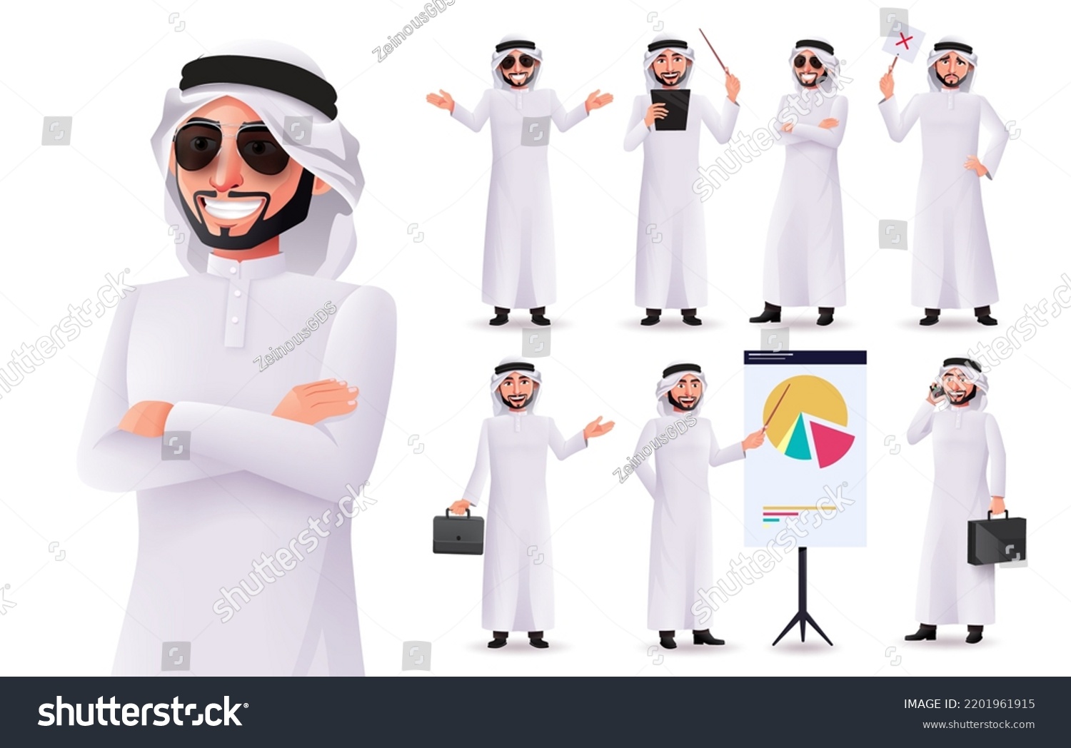 Arab Business Man Vector Character Set Stock Vector (Royalty Free ... Arab Business Man Vector Character Set Stock Vector (Royalty Free ...