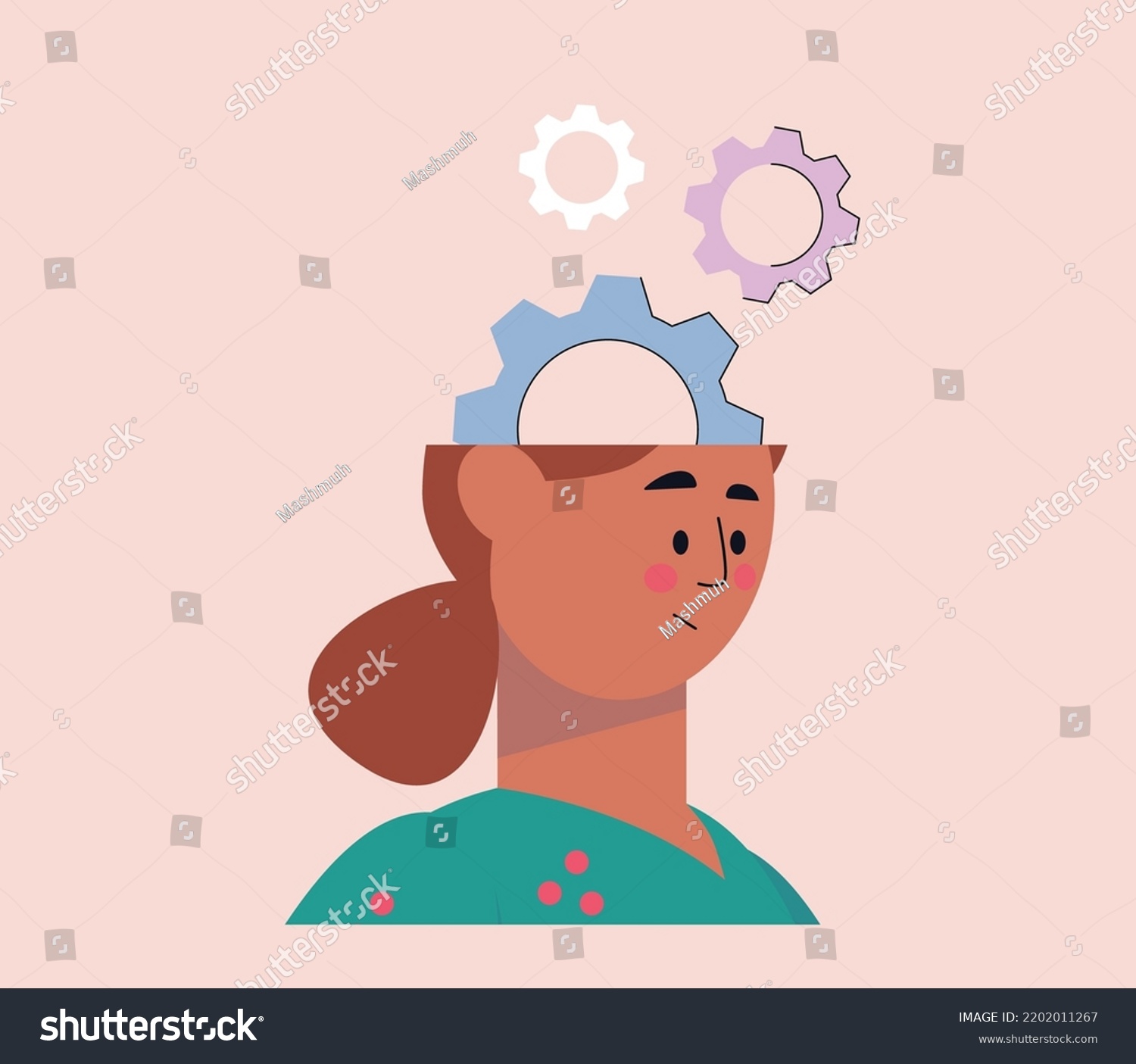 Brainstorming Concept Thinking Process Brain Mechanisms Stock Vector ... Brainstorming Concept Thinking Process Brain Mechanisms Stock Vector ...