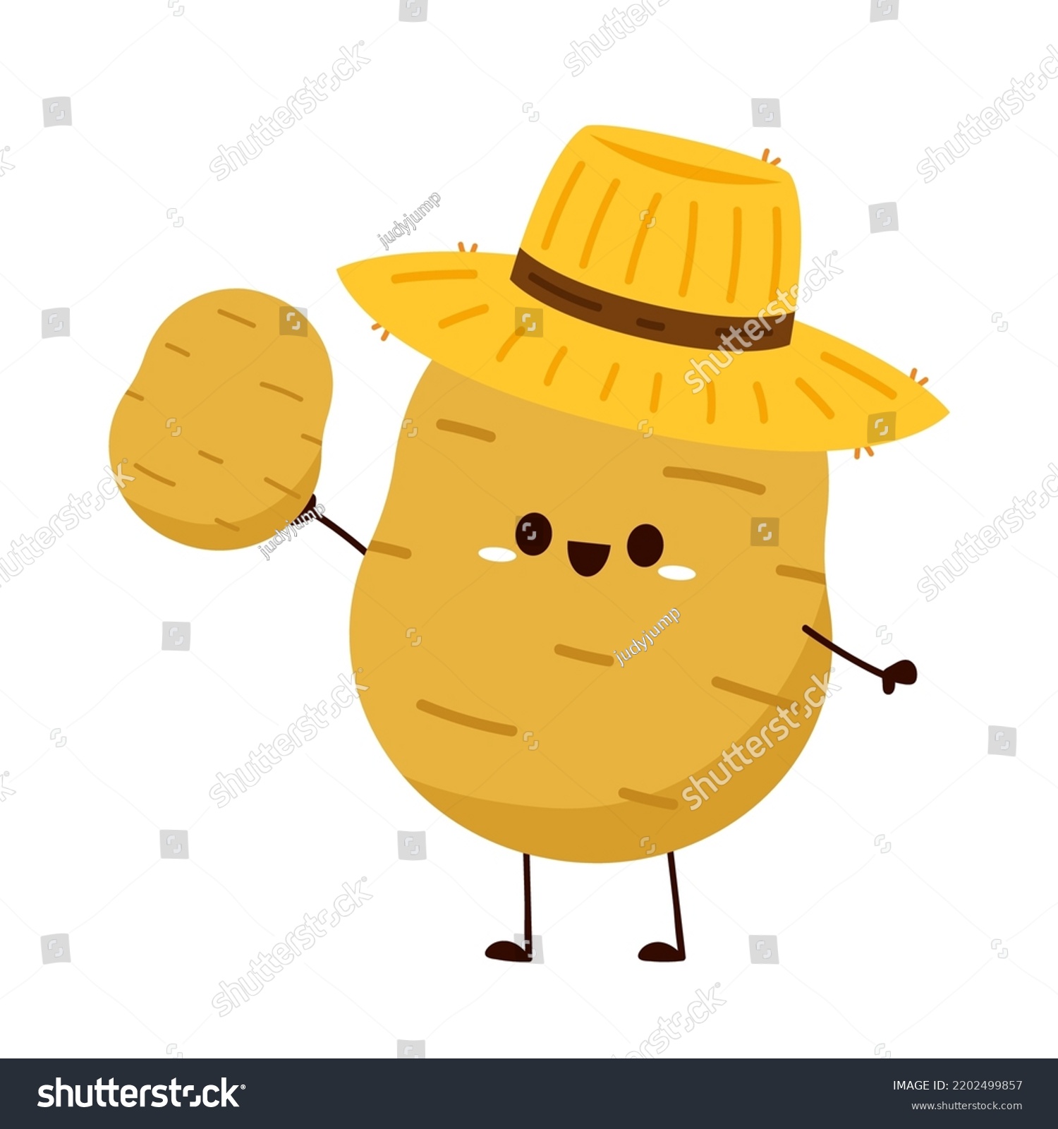 Potato Character Design Potato Vector Potato Stock Vector Royalty Free 2202499857 Shutterstock