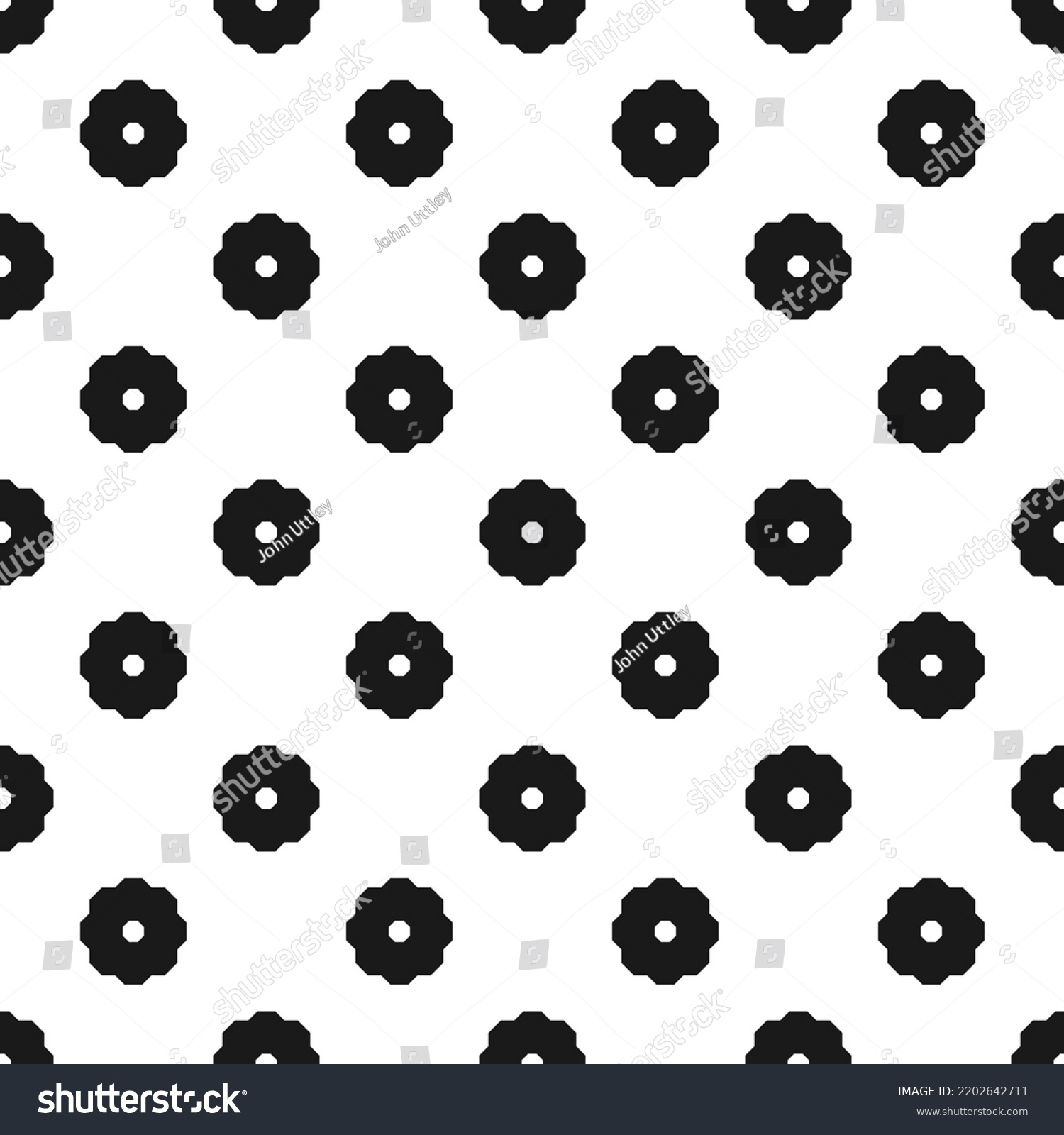 Radial Octagon Shapes Flower Silhouette Pattern Stock Vector (Royalty ... Radial Octagon Shapes Flower Silhouette Pattern Stock Vector (Royalty ...