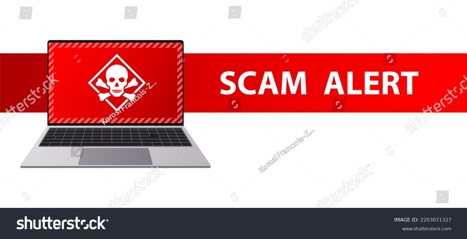 Banner Red Scam Alert Attention Sign Stock Illustration 2203071327 ... Banner Red Scam Alert Attention Sign Stock Illustration 2203071327 ...