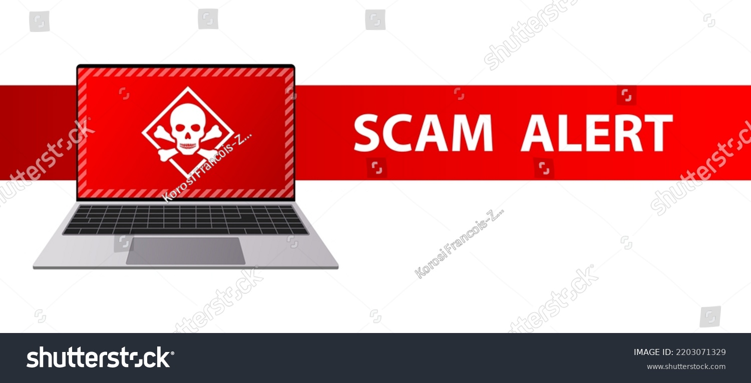 Banner Red Scam Alert Attention Sign Stock Vector (Royalty Free ... Banner Red Scam Alert Attention Sign Stock Vector (Royalty Free ...