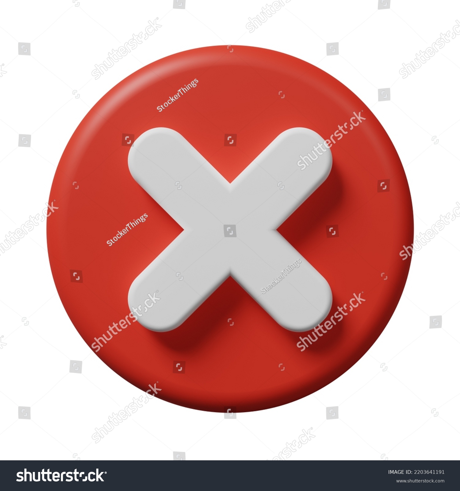 Red Cancelled X Cross Mark Sign Stock Illustration 2203641191 ... Red Cancelled X Cross Mark Sign Stock Illustration 2203641191 ...