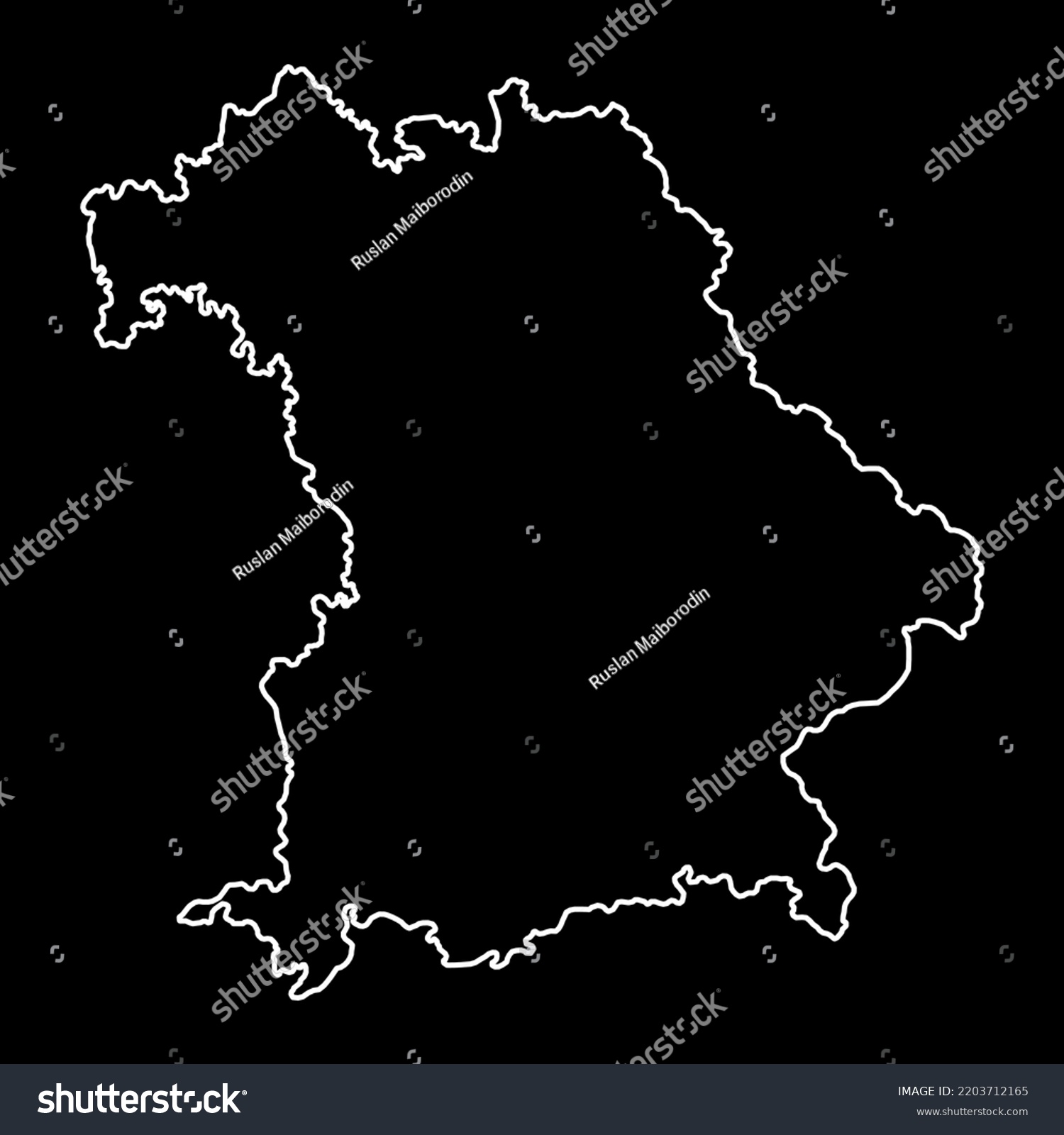 Bavaria State Map Vector Illustration Stock Vector (Royalty Free ... Bavaria State Map Vector Illustration Stock Vector (Royalty Free ...