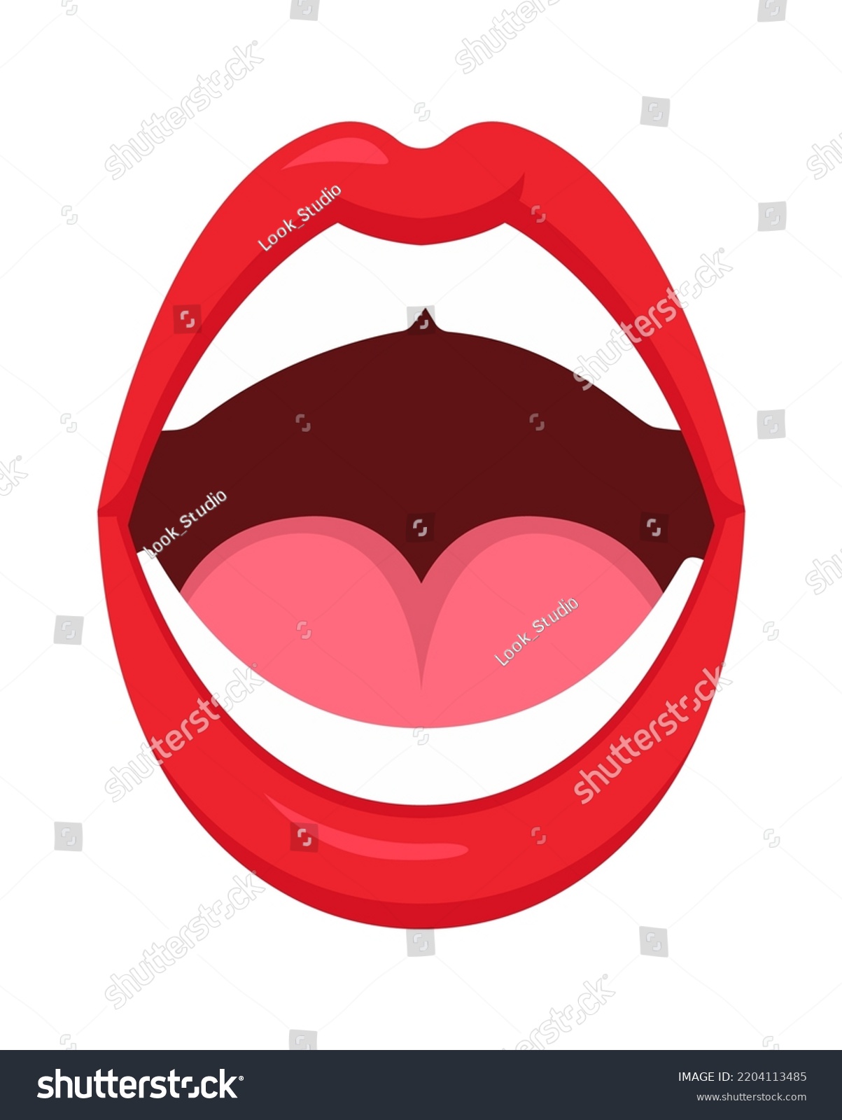 Female Screaming Mouth Vector Illustration Stock Vector (Royalty Free ... Female Screaming Mouth Vector Illustration Stock Vector (Royalty Free ...