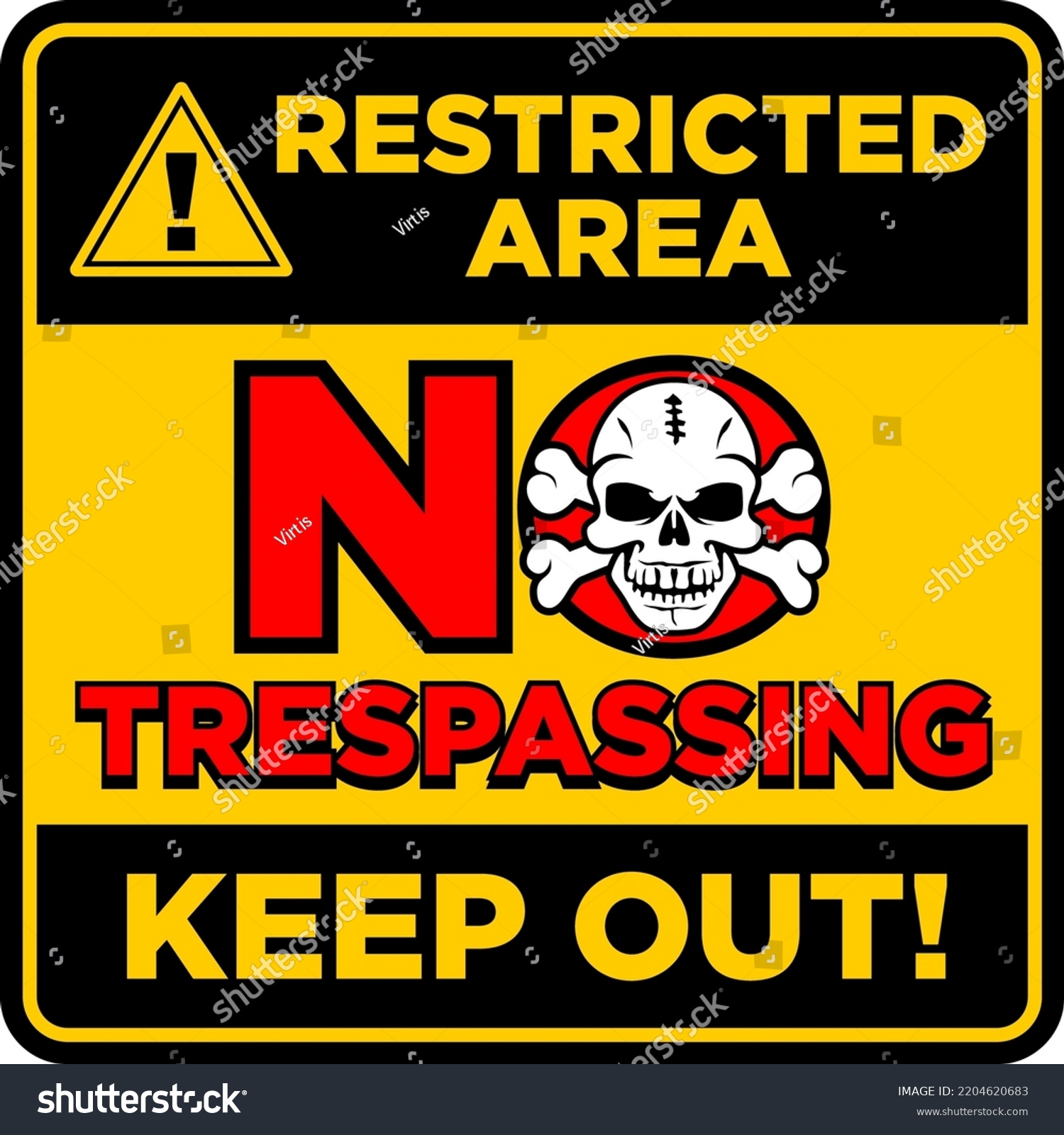 Danger Threat Death Prohibited Sign Restricted Stock Vector (Royalty ... Danger Threat Death Prohibited Sign Restricted Stock Vector (Royalty ...
