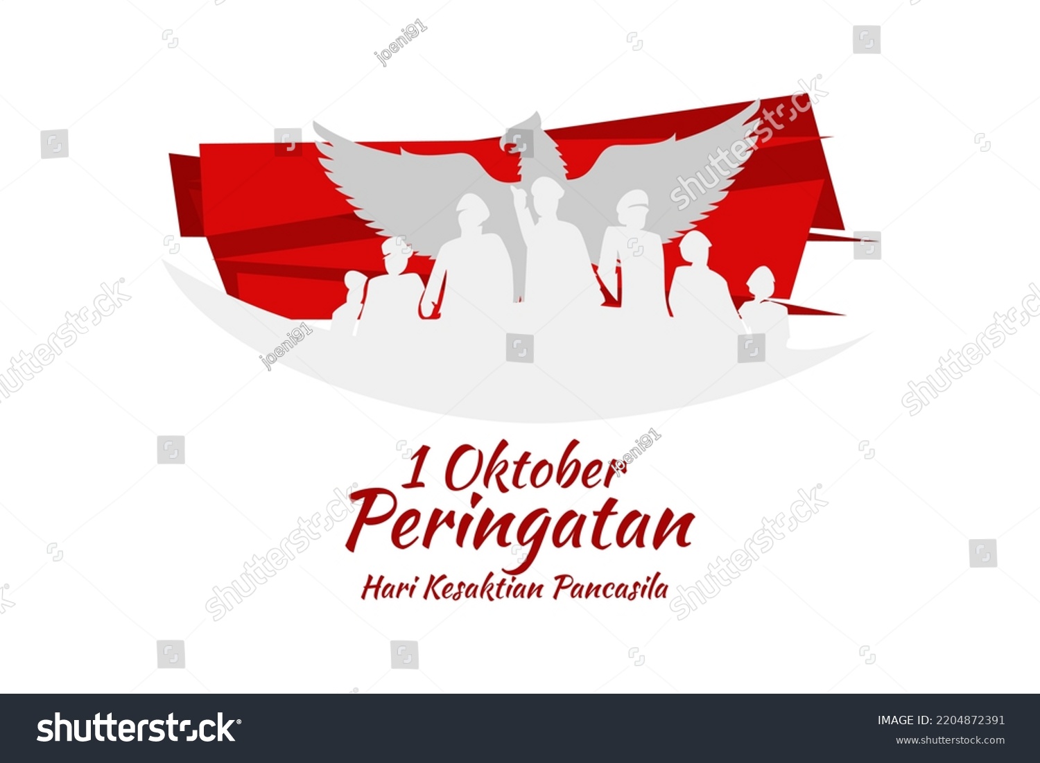 Translation October 1 Commemoration Pancasila Sanctity Stock Vector ... Translation October 1 Commemoration Pancasila Sanctity Stock Vector ...