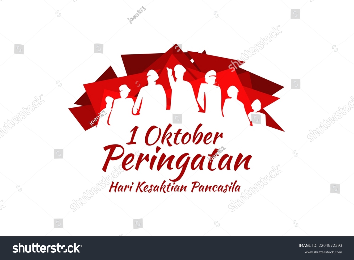 Translation October 1 Commemoration Pancasila Sanctity Stock Vector ... Translation October 1 Commemoration Pancasila Sanctity Stock Vector ...