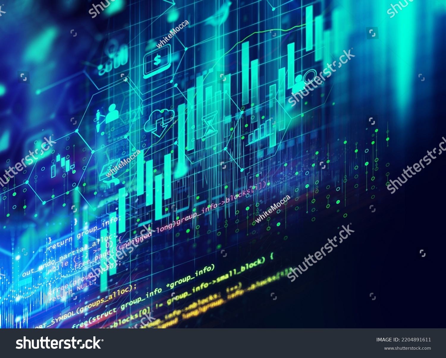 Programming Code Abstract Technology Background Software Stock ...