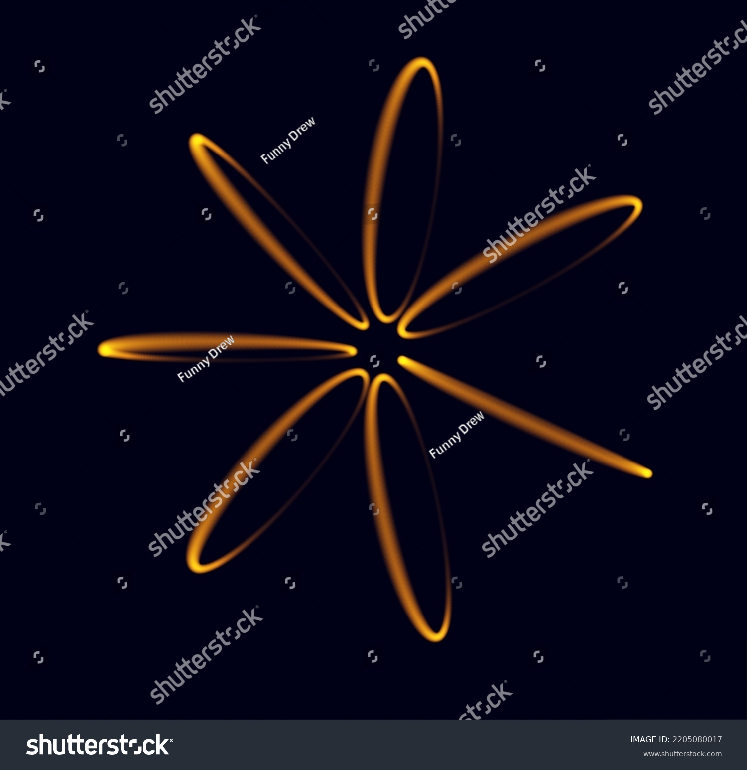 3d Torus Dots Lines Made Glowing Stock Vector Royalty Free 2205080017
