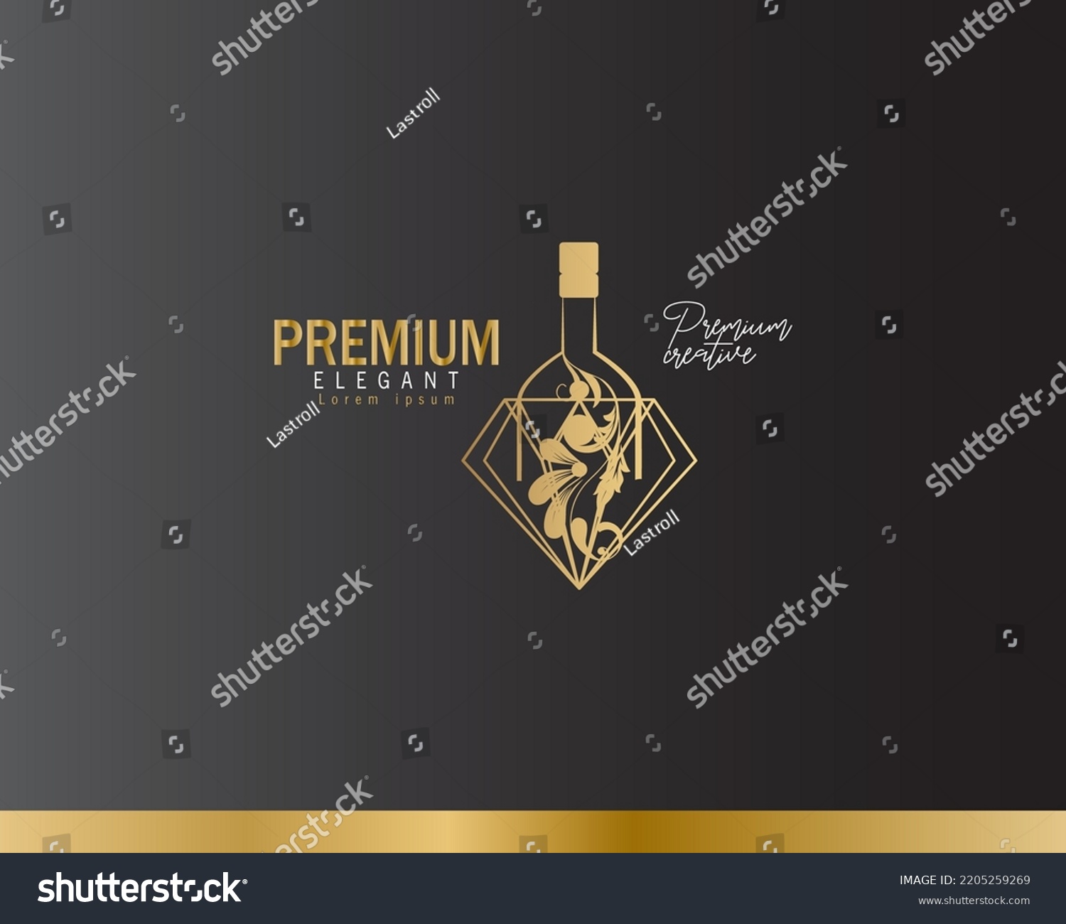 Wine Glass Logo Design Template Simple Stock Vector Royalty Free