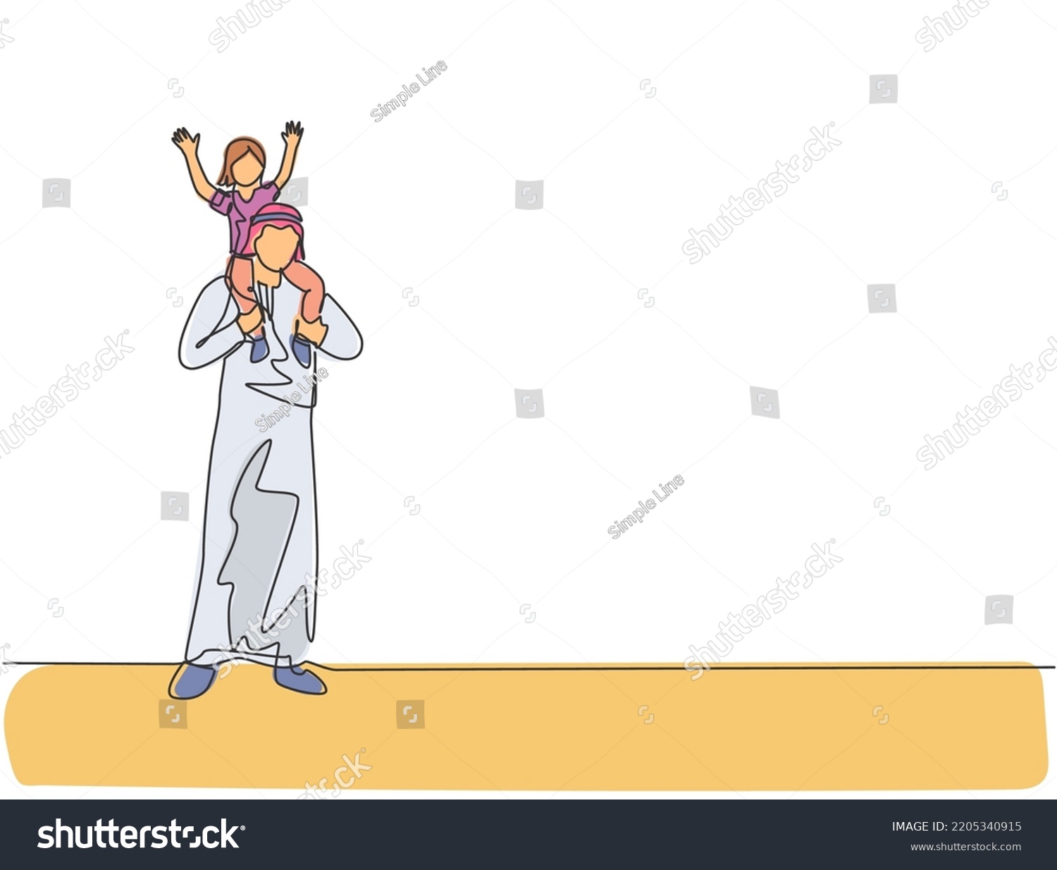 Single Continuous Line Drawing Young Arabian Stock Vector (Royalty Free ... Single Continuous Line Drawing Young Arabian Stock Vector (Royalty Free ...