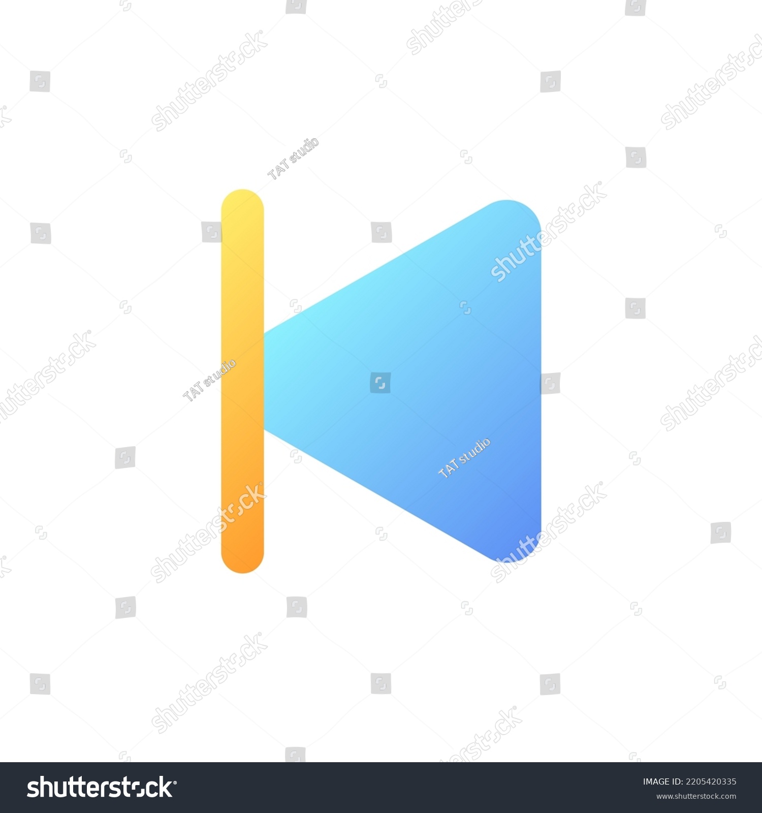 Skip Start Pixel Perfect Flat Gradient Stock Vector (Royalty Free ... Skip Start Pixel Perfect Flat Gradient Stock Vector (Royalty Free ...