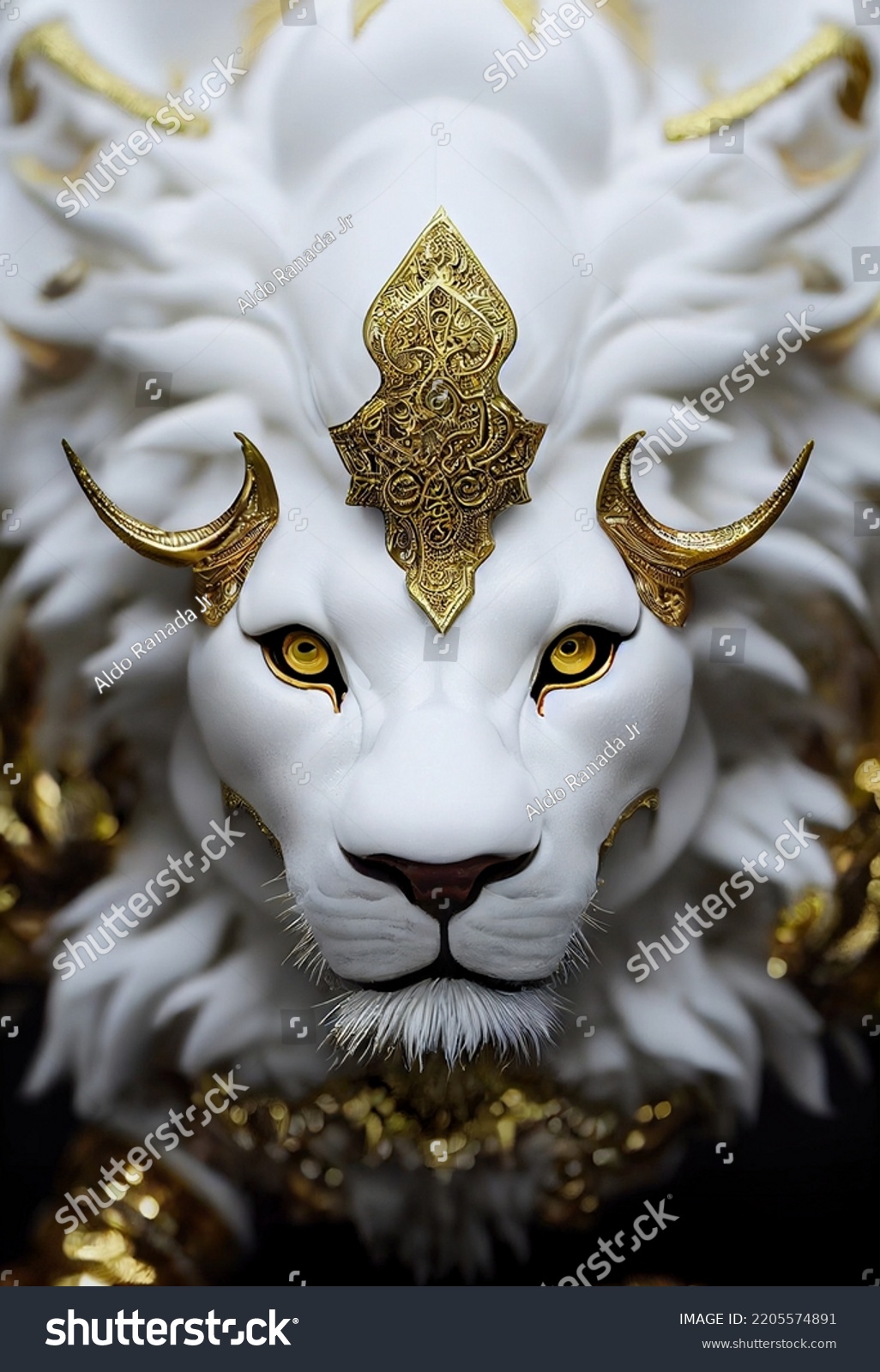 Hyper Realistic Shiny Albino Lion Armor Stock Illustration 2205574891 ... Hyper Realistic Shiny Albino Lion Armor Stock Illustration 2205574891 ...