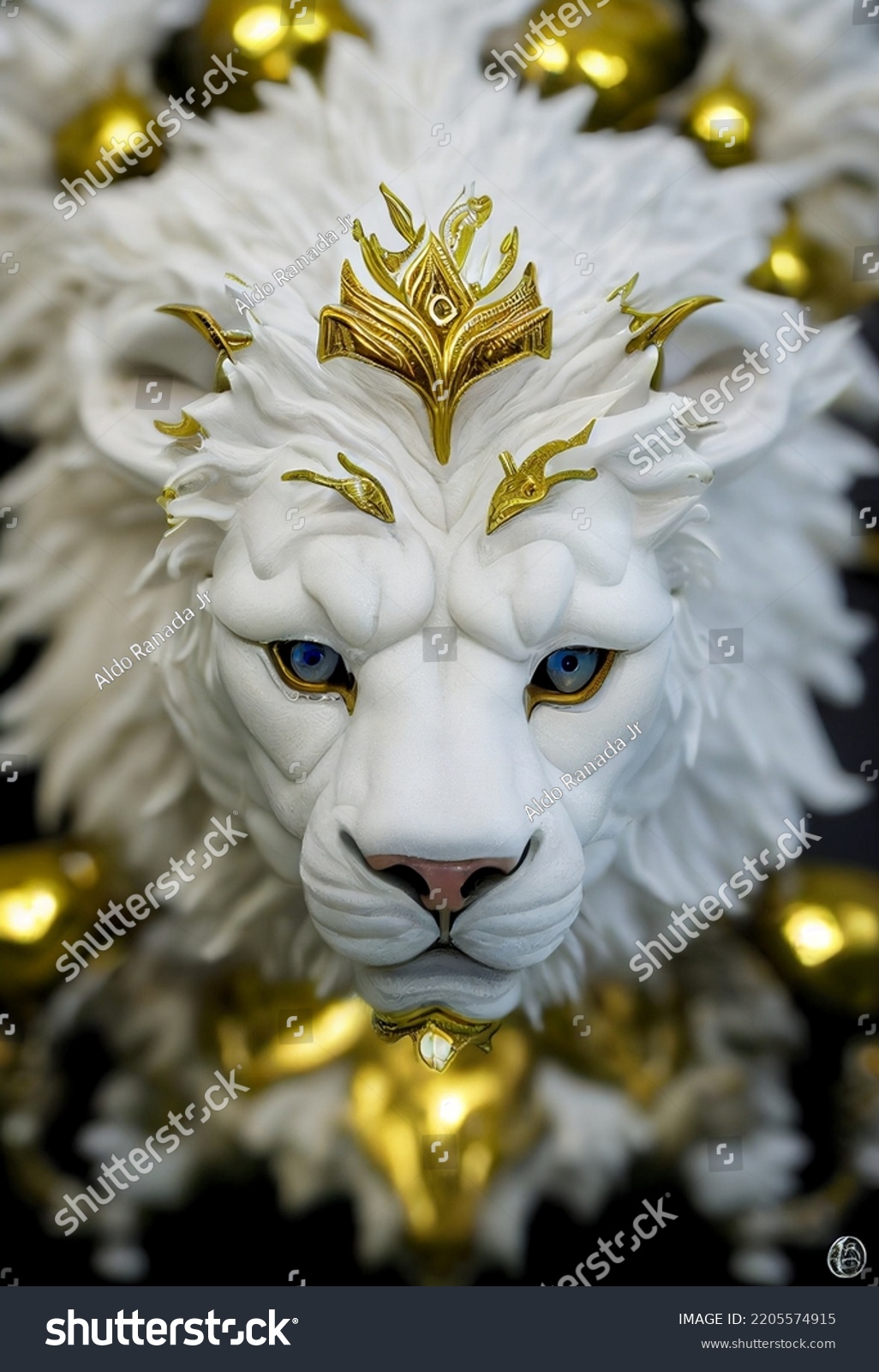 Hyper Realistic Shiny Albino Lion Armor Stock Illustration 2205574915 ... Hyper Realistic Shiny Albino Lion Armor Stock Illustration 2205574915 ...