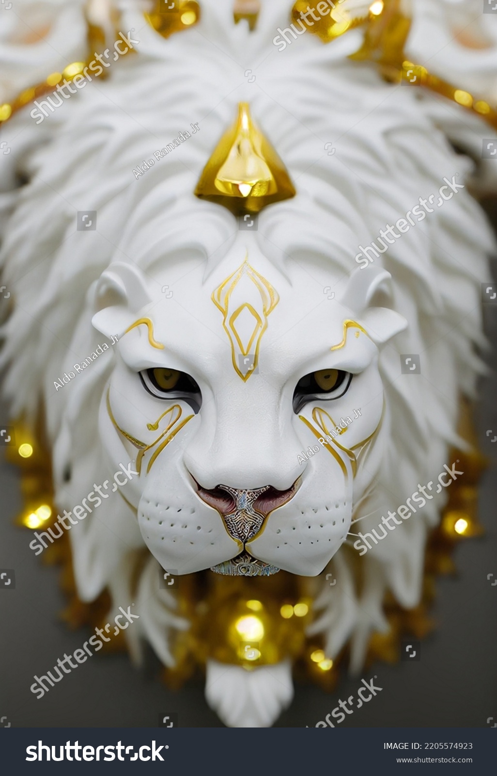 Hyper Realistic Shiny Albino Lion Armor Stock Illustration 2205574923 ... Hyper Realistic Shiny Albino Lion Armor Stock Illustration 2205574923 ...