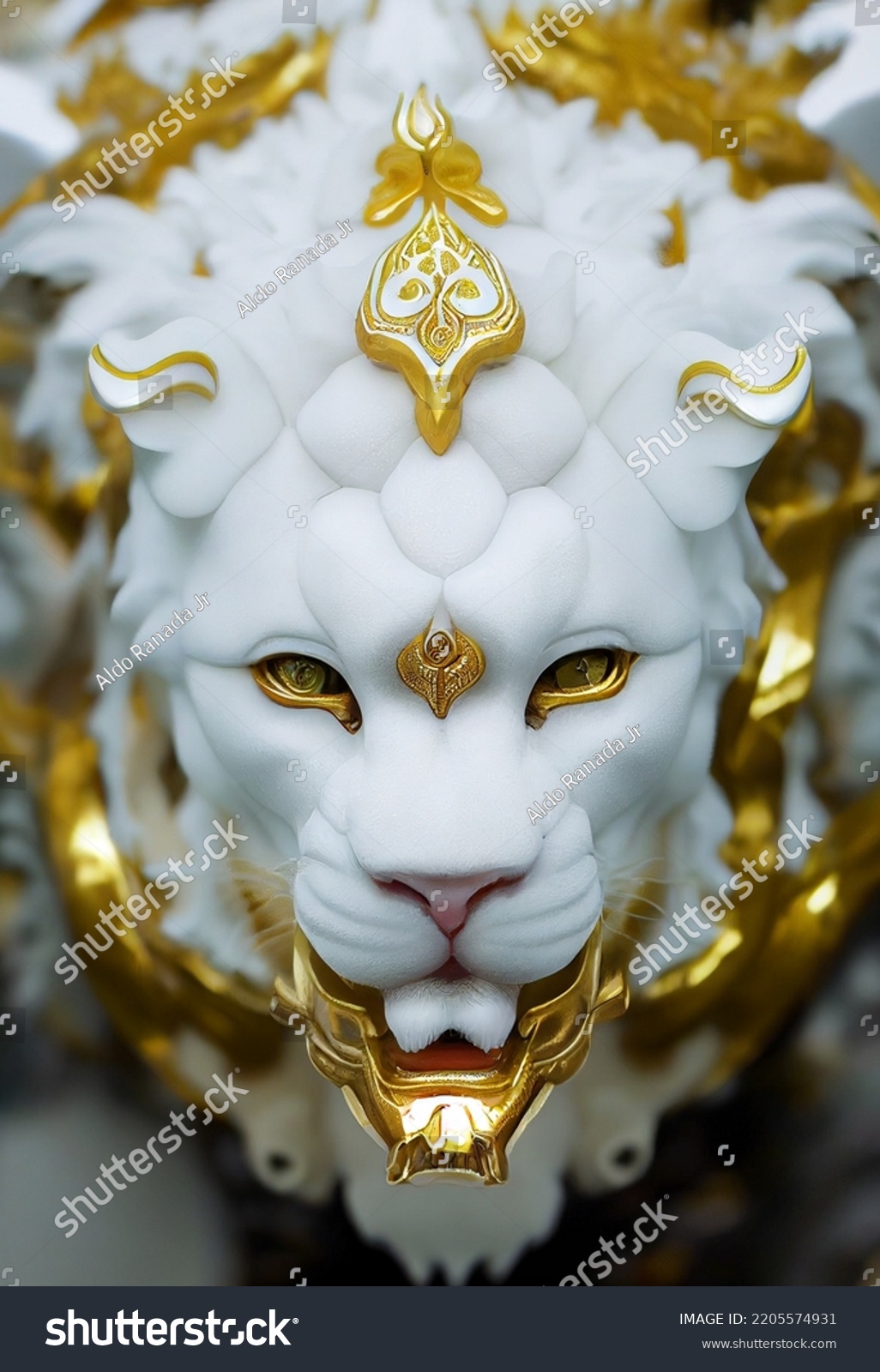 Hyper Realistic Shiny Albino Lion Armor Stock Illustration 2205574931 ... Hyper Realistic Shiny Albino Lion Armor Stock Illustration 2205574931 ...