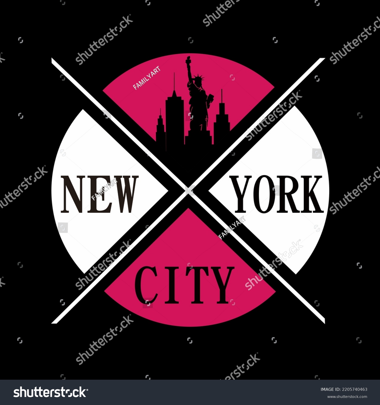 Vector New York City Text Lettering Stock Vector Royalty Free