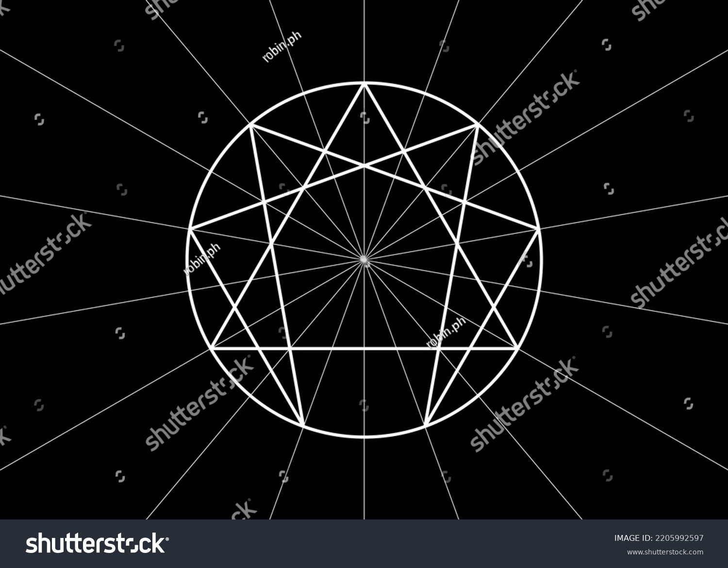 Enneagram Icon Sacred Geometry White Diagram Stock Vector (Royalty Free ... Enneagram Icon Sacred Geometry White Diagram Stock Vector (Royalty Free ...