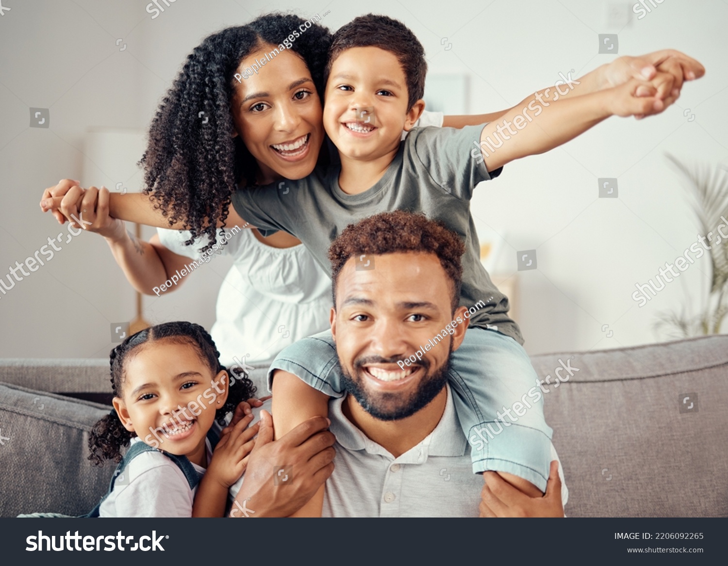 Mother Father Children Family Portrait Bonding Stock Photo 2206092265 ... Mother Father Children Family Portrait Bonding Stock Photo 2206092265 ...