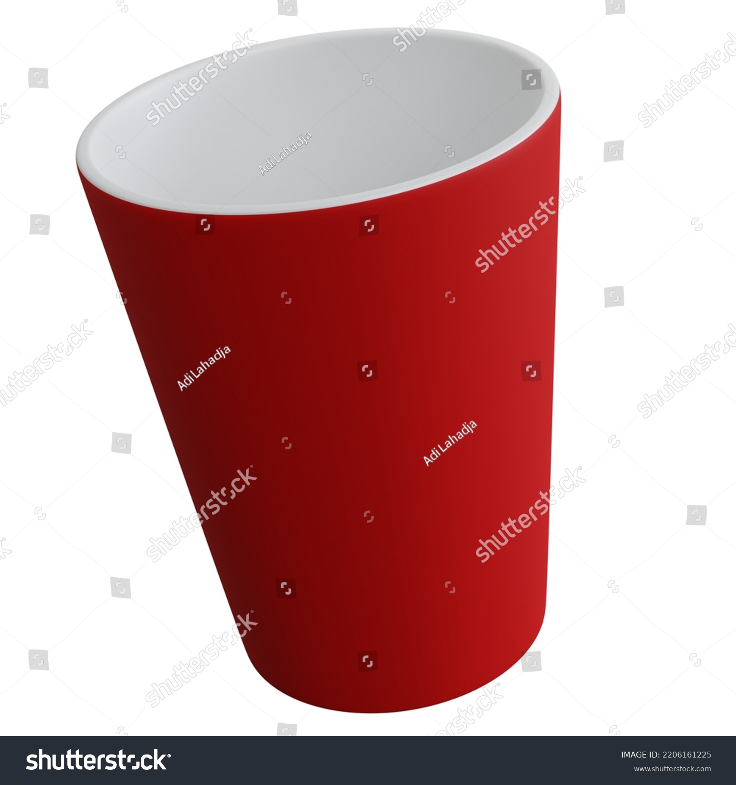 3d Rendering Empty Drinking Glass Isolated Stock Illustration 2206161225 Shutterstock