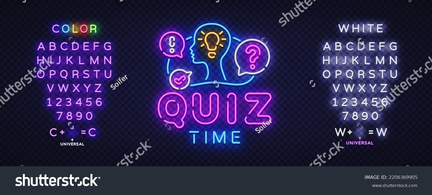 Quiz Time Neon Sign Vector Quiz Stock Vector (Royalty Free) 2206369905 ... Quiz Time Neon Sign Vector Quiz Stock Vector (Royalty Free) 2206369905 ...