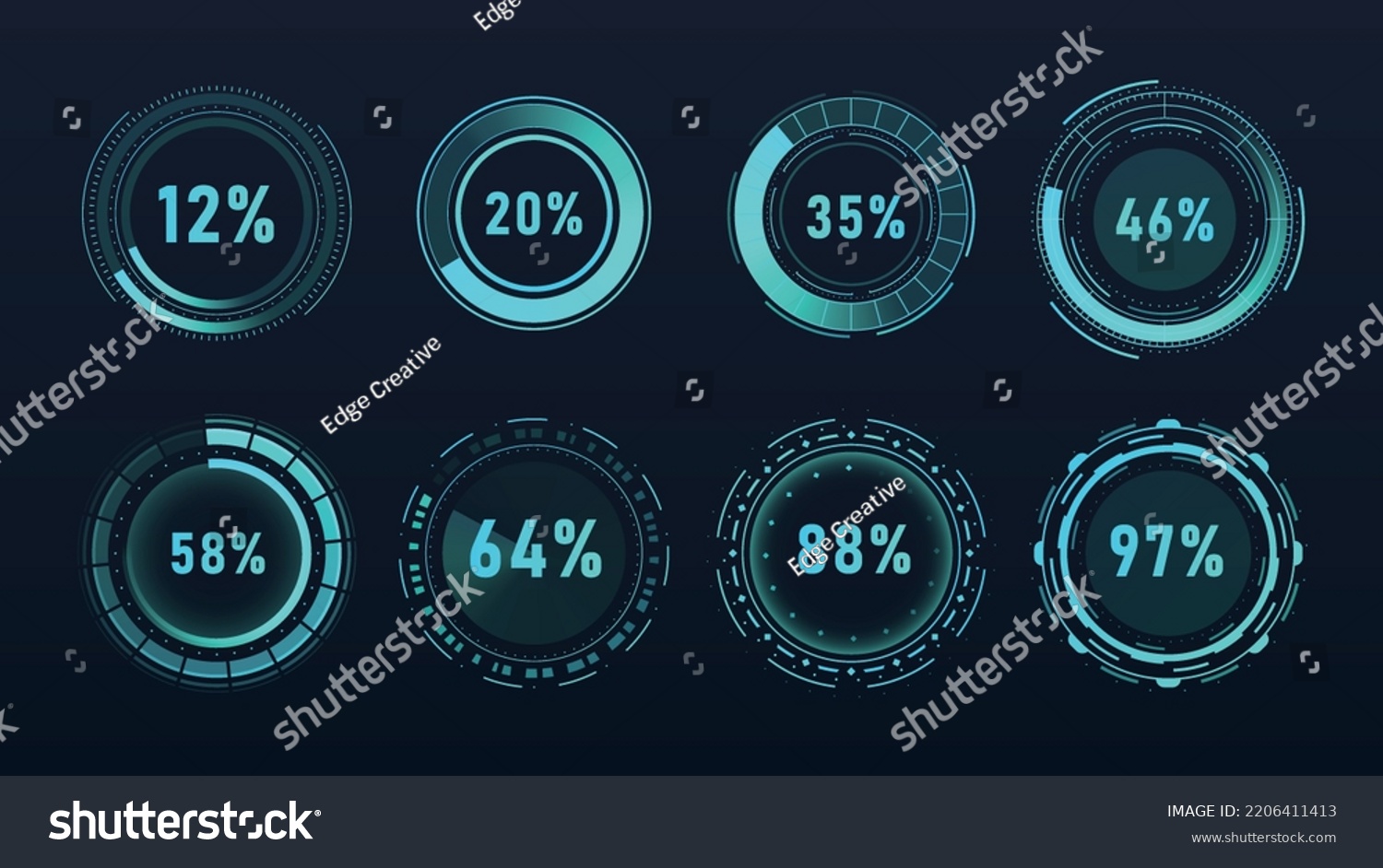 Hud Loading Bars Set Interface Website Stock Vector (Royalty Free ... Hud Loading Bars Set Interface Website Stock Vector (Royalty Free ...