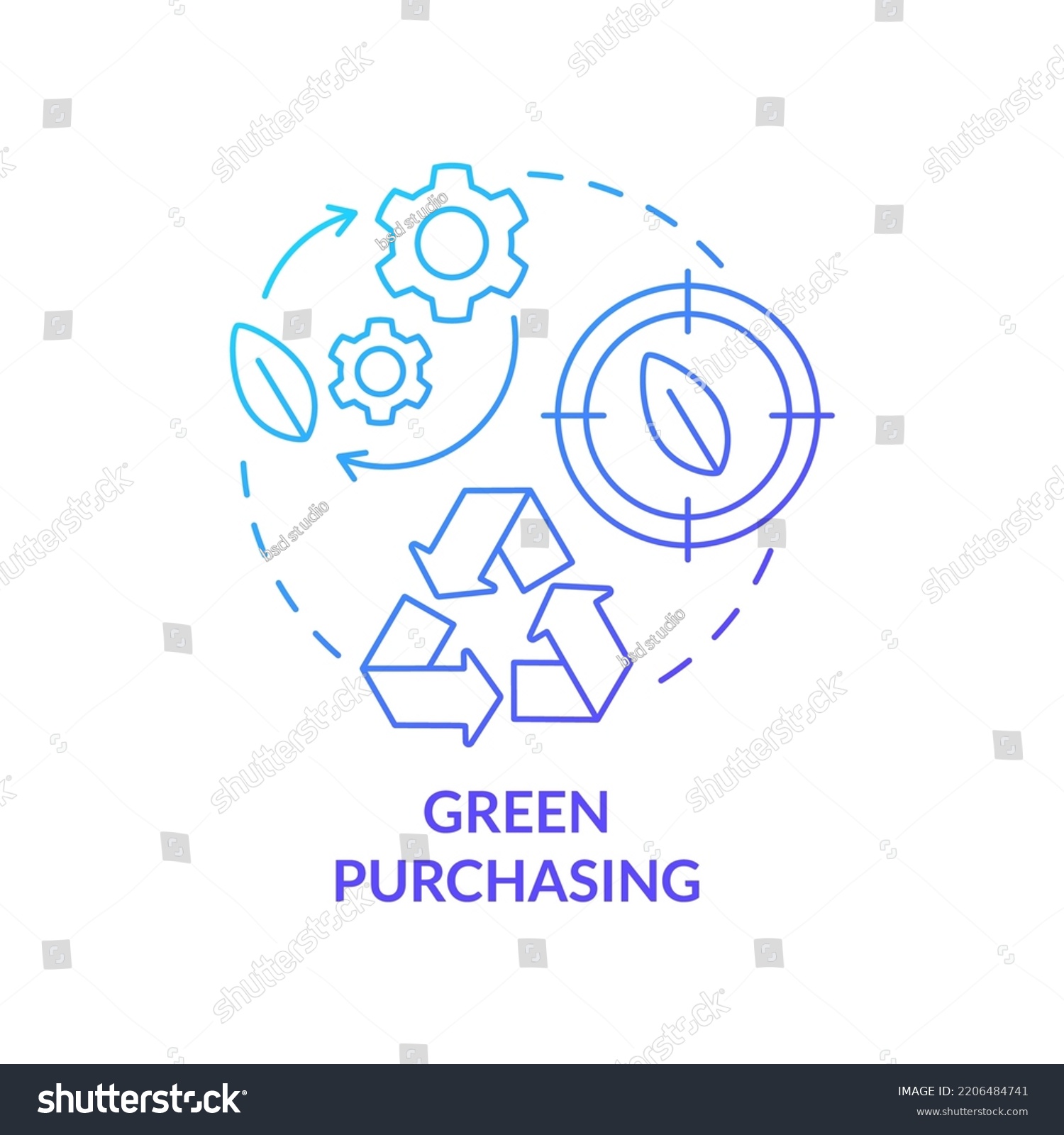 Green Purchasing Blue Gradient Concept Icon Stock Vector (Royalty Free ... Green Purchasing Blue Gradient Concept Icon Stock Vector (Royalty Free ...