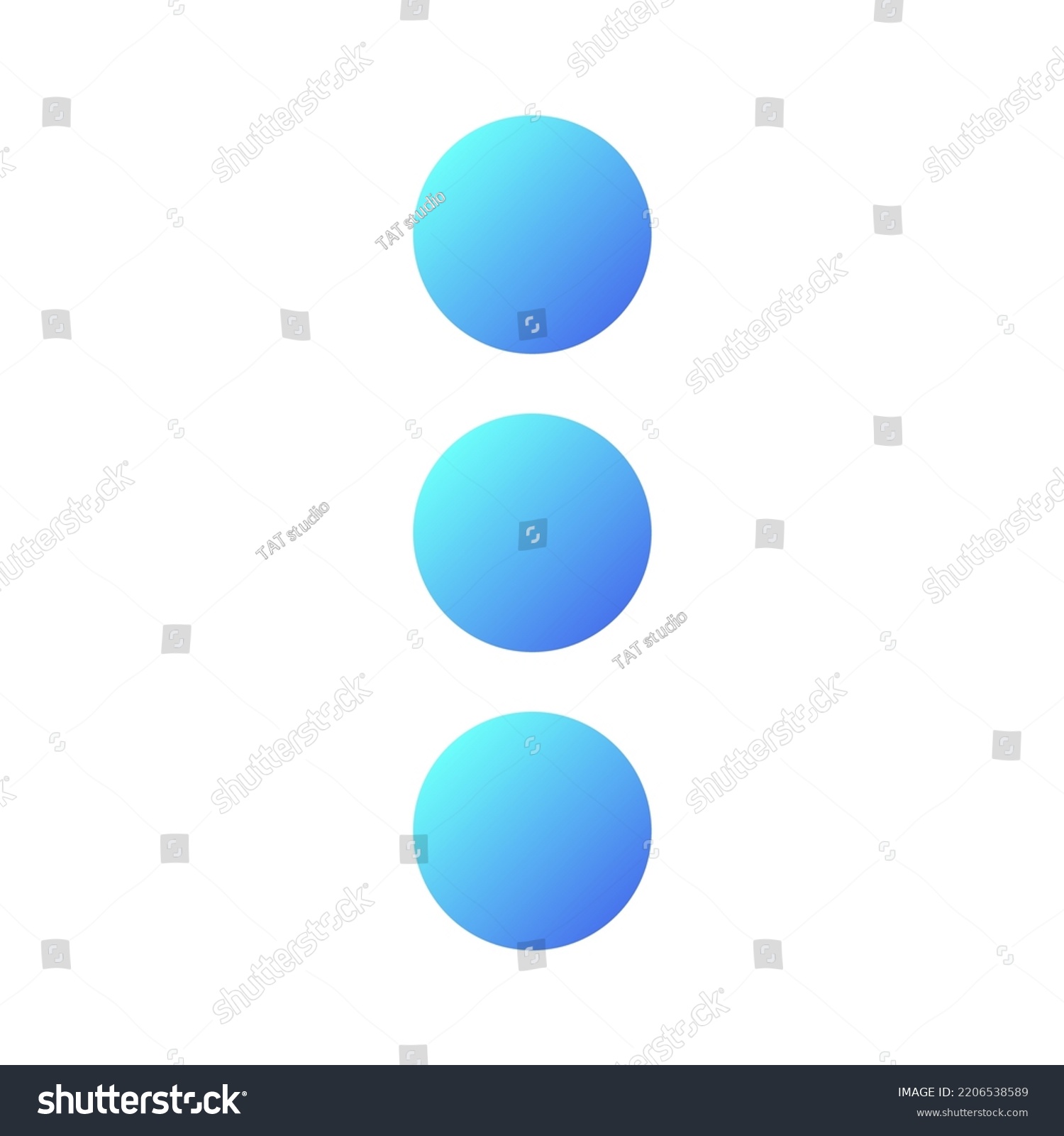 Ellipsis Menu Pixel Perfect Flat Gradient Stock Vector Royalty Free 2206538589 Shutterstock