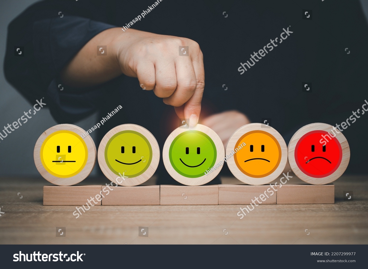 Customer Select Smile Face Emoticon Rating Stock Photo 2207299977 ... Customer Select Smile Face Emoticon Rating Stock Photo 2207299977 ...