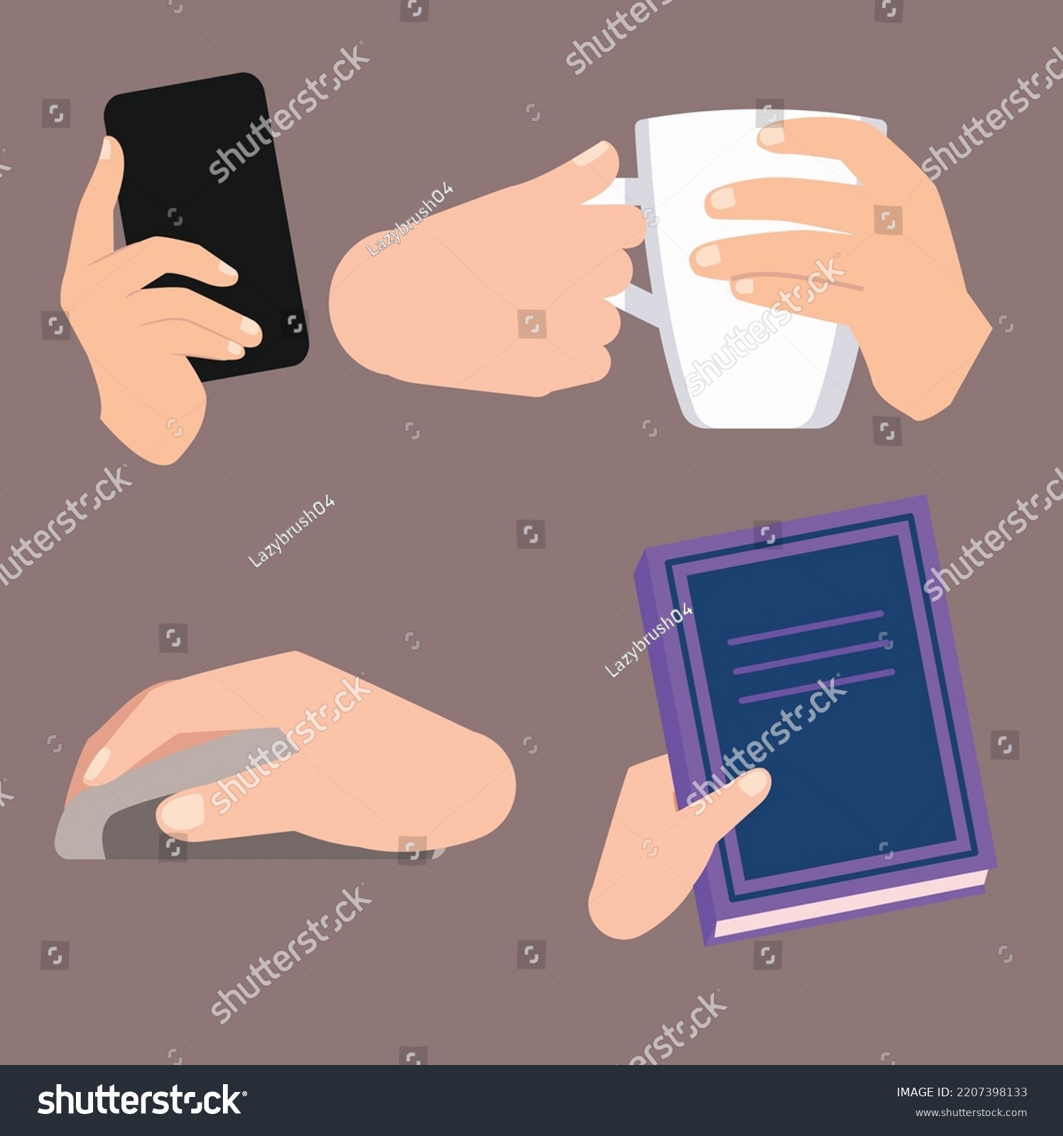 Flat Design Hand Gestures Vector Collection Stock Vector (Royalty Free ... Flat Design Hand Gestures Vector Collection Stock Vector (Royalty Free ...