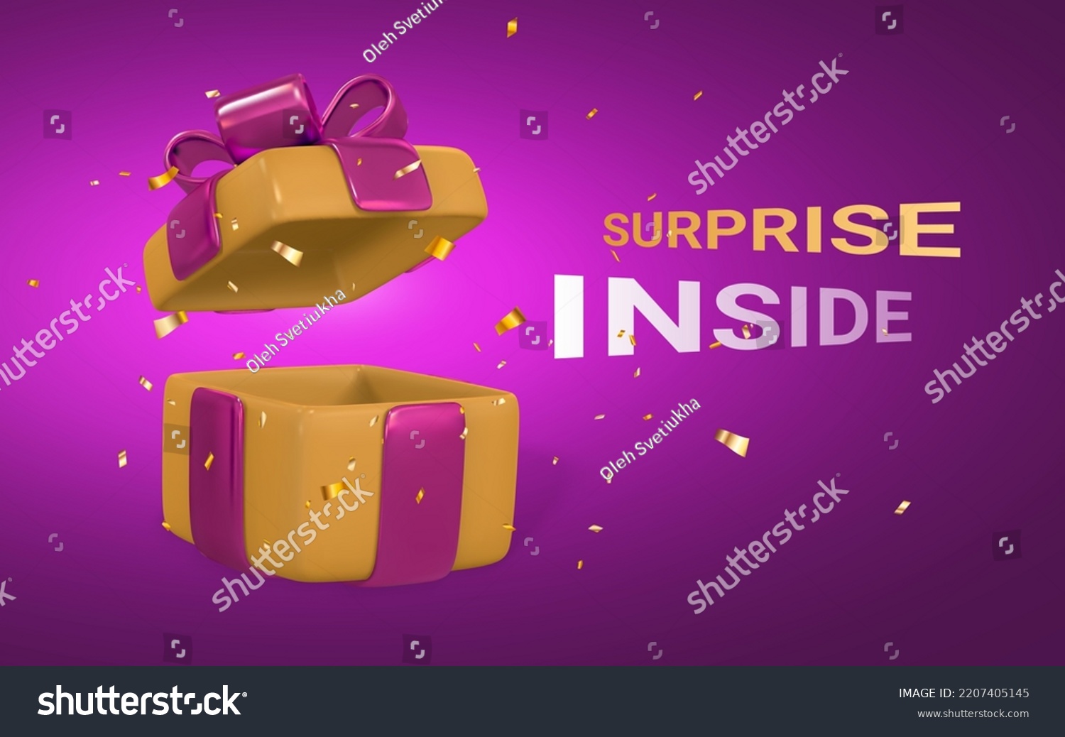 Open Yellow Gift Box Confetti On Stock Vector (Royalty Free) 2207405145 ... Open Yellow Gift Box Confetti On Stock Vector (Royalty Free) 2207405145 ...