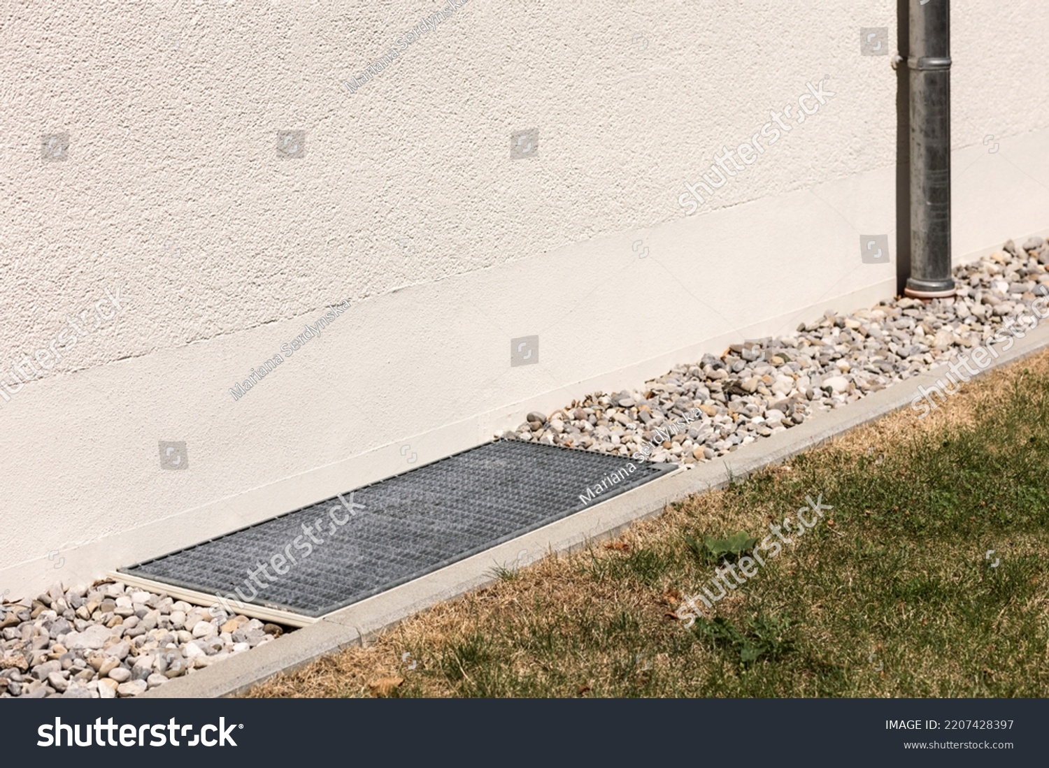 Drain System Crushed Stone Gravel Drainage Stock Photo 2207428397 ...