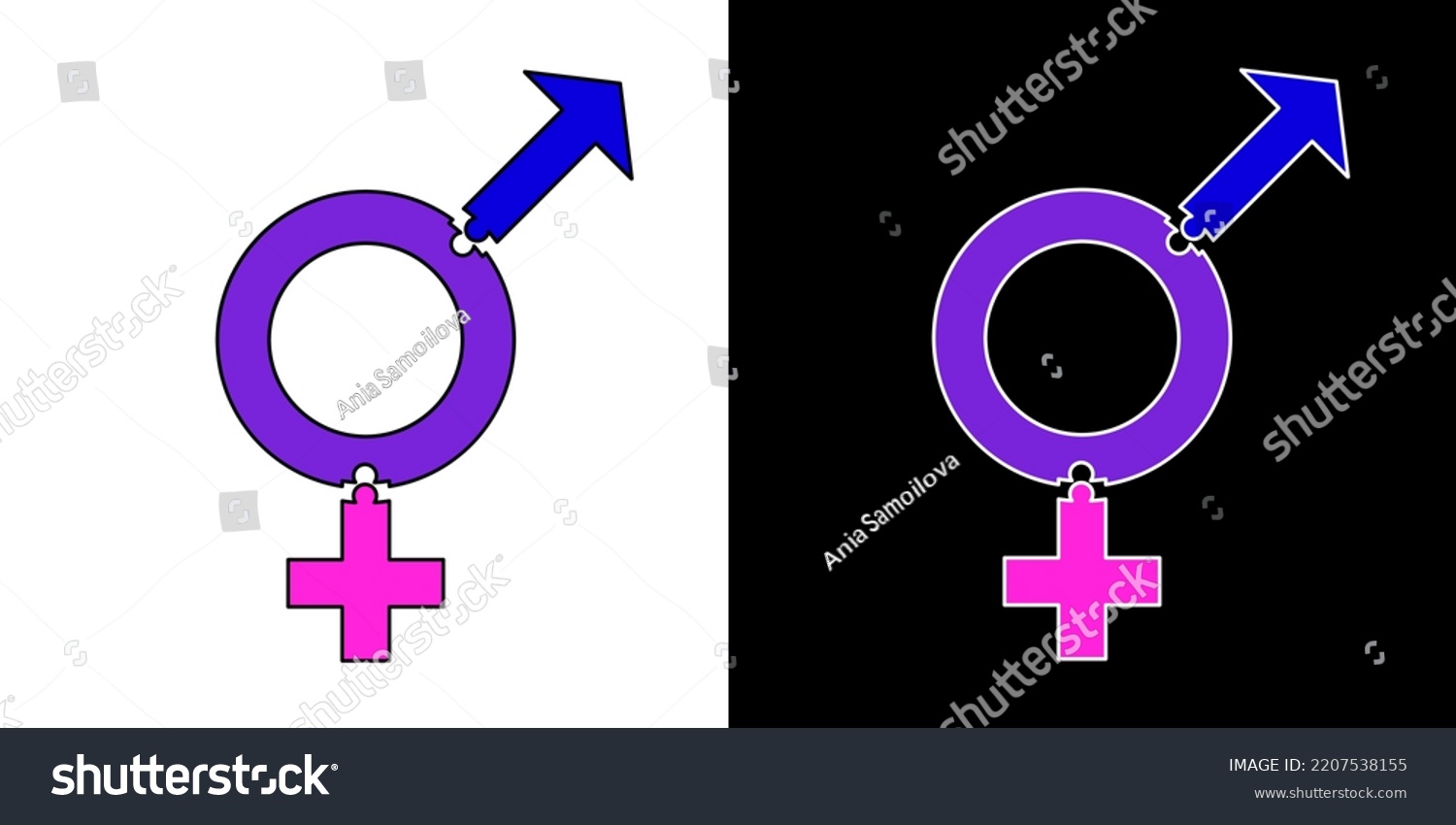Sex Reassignment Surgery Procedure Solve Transsexuality Stock Vector