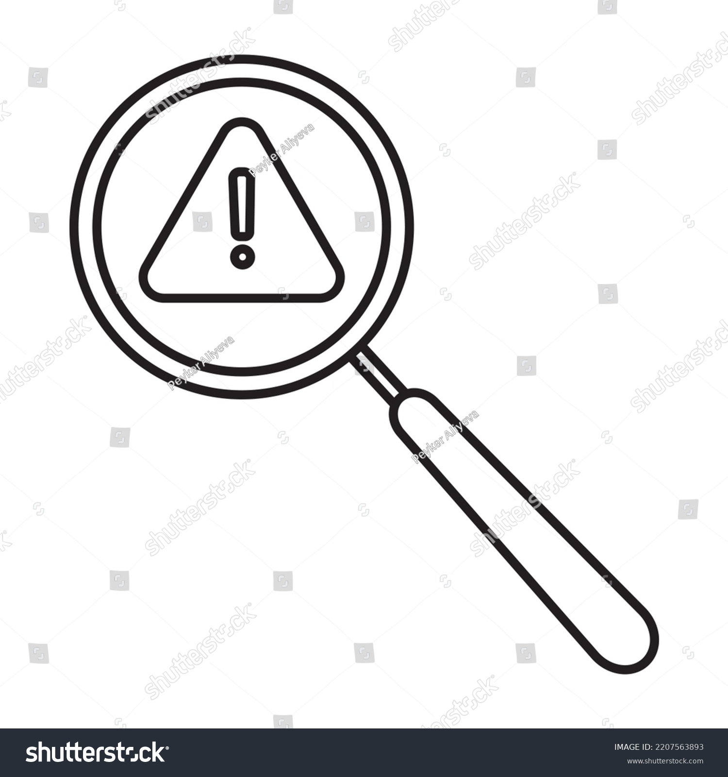 Risk Word Magnifying Glass Icon Line Stock Vector (Royalty Free ... Risk Word Magnifying Glass Icon Line Stock Vector (Royalty Free ...