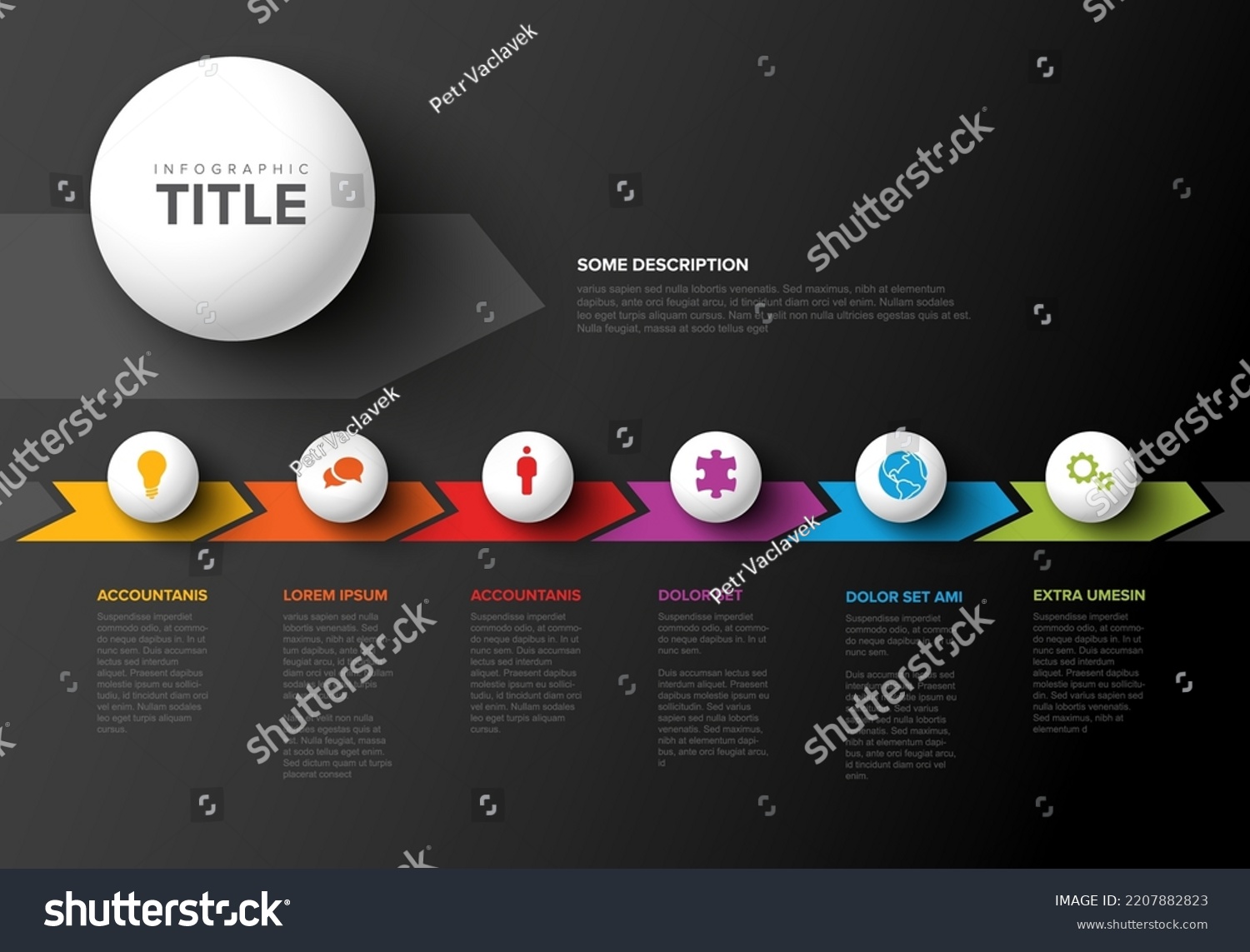Vector Dark Progress Steps Template Made Stock Vector (Royalty Free ... Vector Dark Progress Steps Template Made Stock Vector (Royalty Free ...