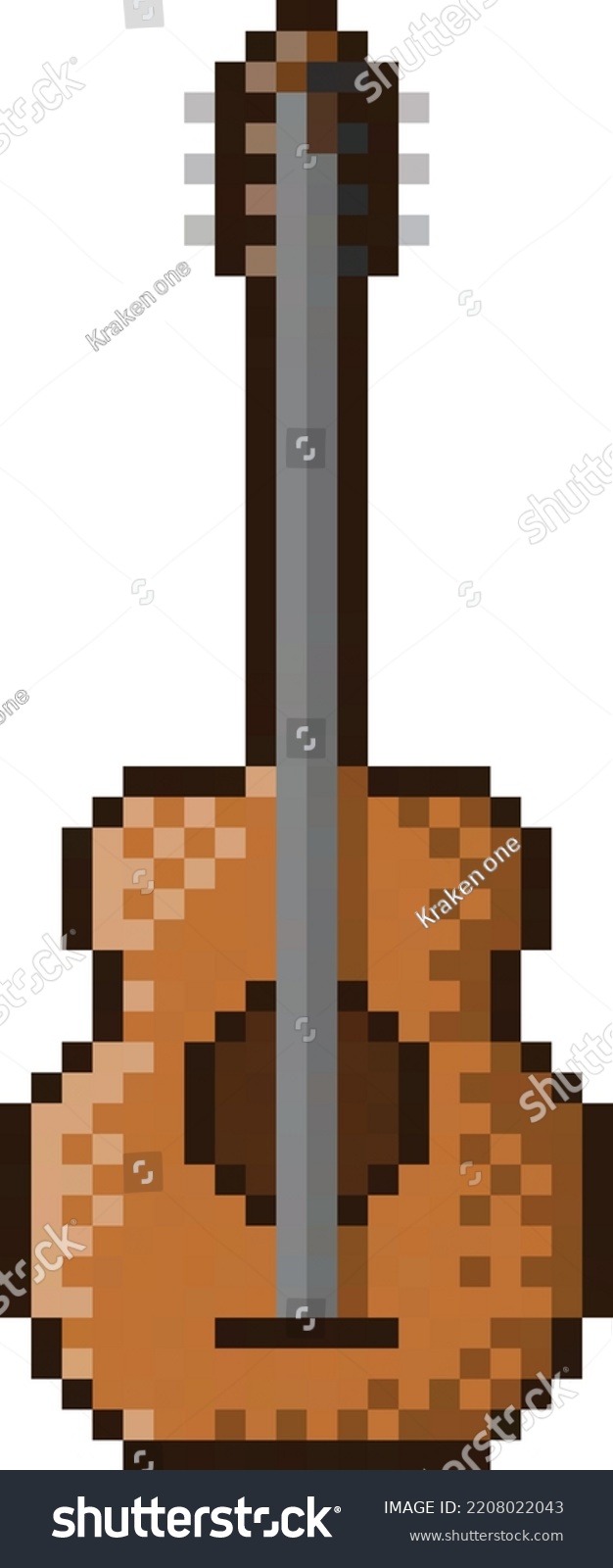 Brown String Guitar Pixel Art Stock Vector (Royalty Free) 2208022043 ... Brown String Guitar Pixel Art Stock Vector (Royalty Free) 2208022043 ...