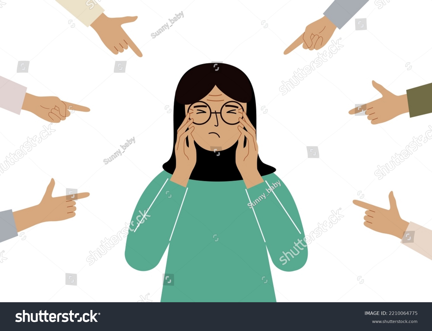 Concept Public Condemnation Victim Blaming Bullying Stock Vector ... Concept Public Condemnation Victim Blaming Bullying Stock Vector ...