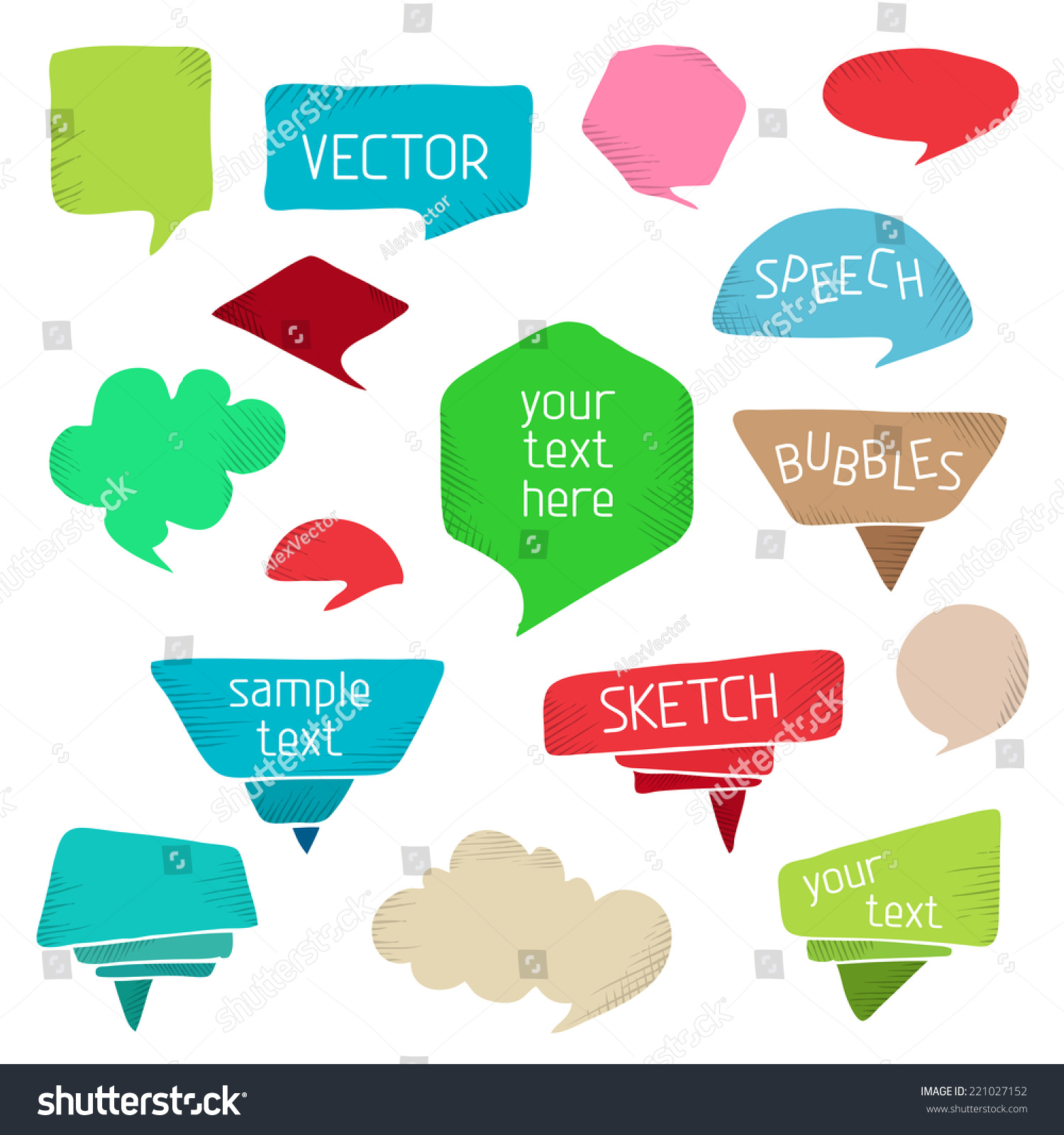 Set Colourful Speech Bubbles Vector Design Stock Vector (Royalty Free ... Set Colourful Speech Bubbles Vector Design Stock Vector (Royalty Free ...