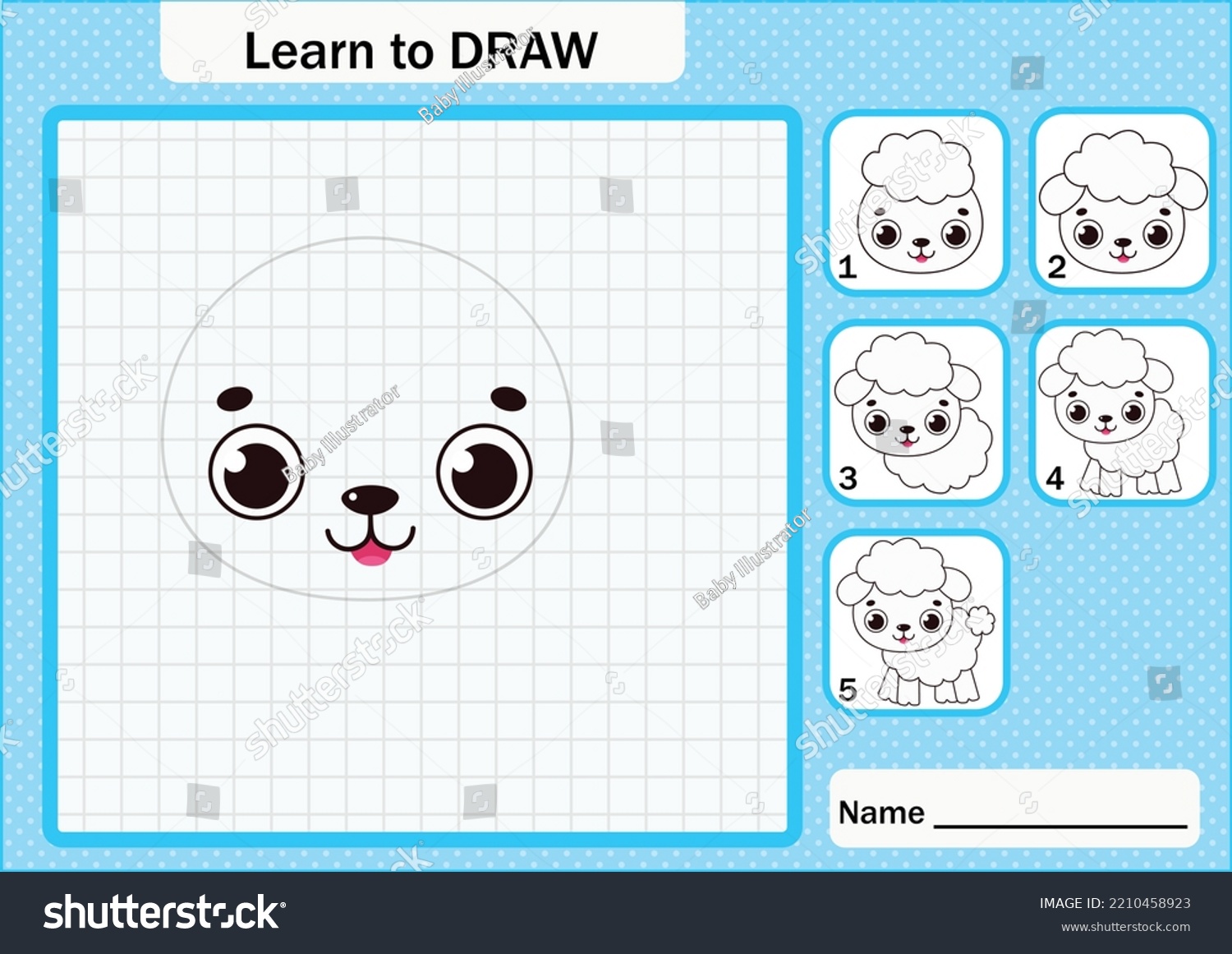 Drawing Pages Learn Draw Step By Stock Vector Royalty Free 2210458923 Shutterstock