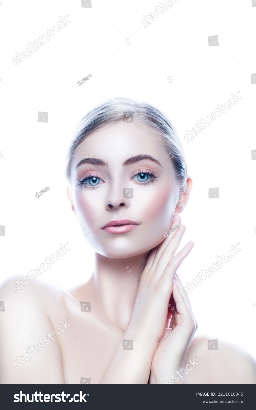 Young Natural Caucasian Woman Beauty Face Stock Photo 2211018345 ... Young Natural Caucasian Woman Beauty Face Stock Photo 2211018345 ...