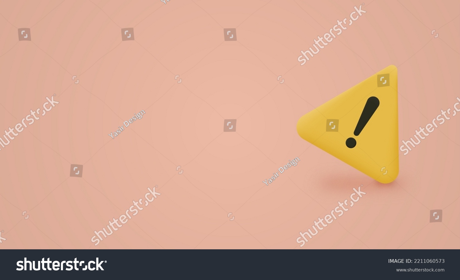 Warning Message Concept Represented By Exclamation Stock Vector Royalty Free 2211060573